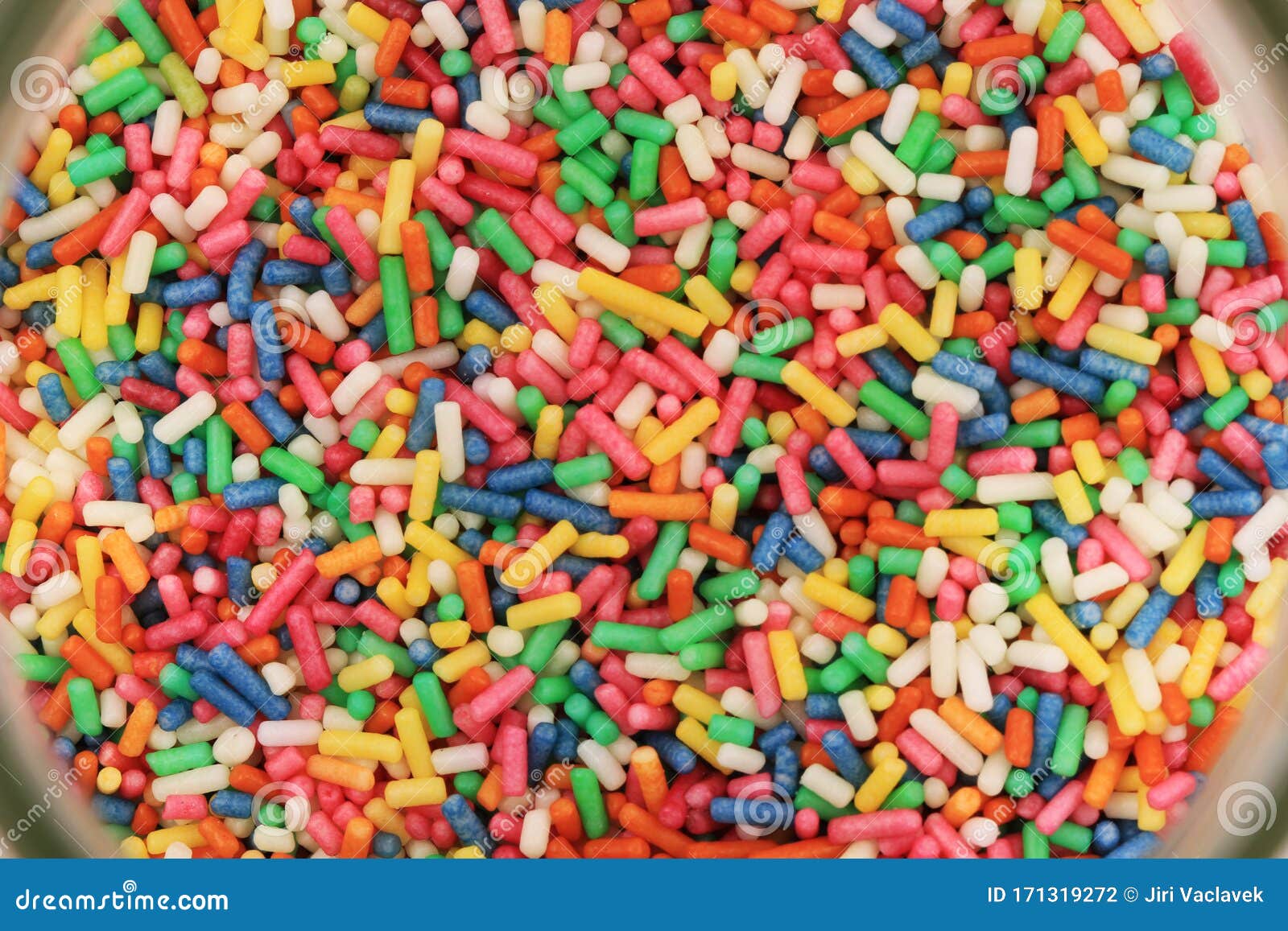 Color Sugar Rainbow Decoration Texture Stock Photo - Image of yellow ...