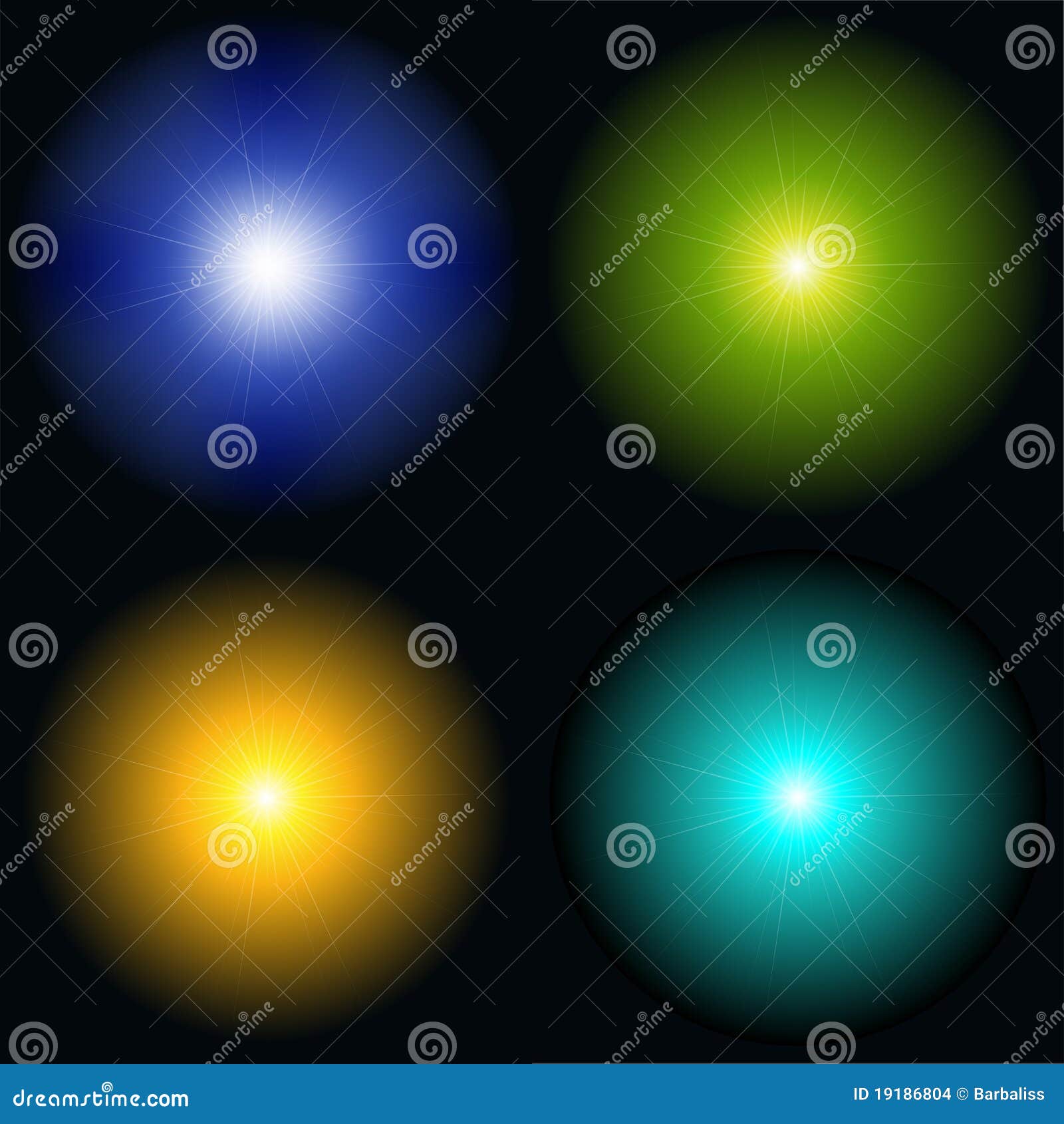 Color Sunburst stock vector. Illustration of orange, flare - 19186804