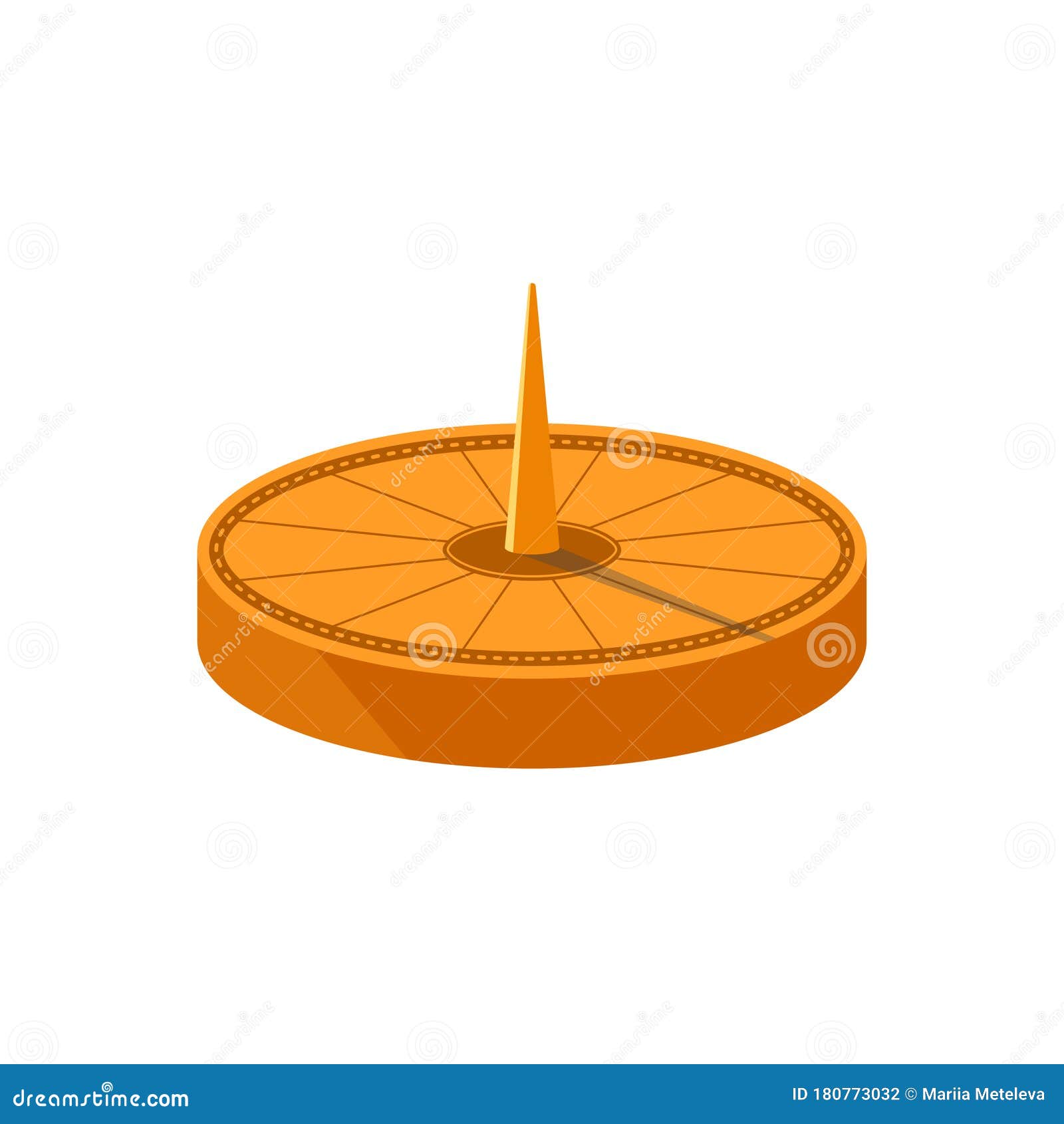 Sundial. Measure Time By The Sun. Cartoon Vector | CartoonDealer.com ...