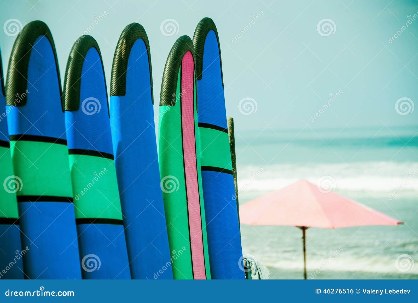 Color Surf Boards in a Stack by Ocean Stock Photo - Image of holiday ...