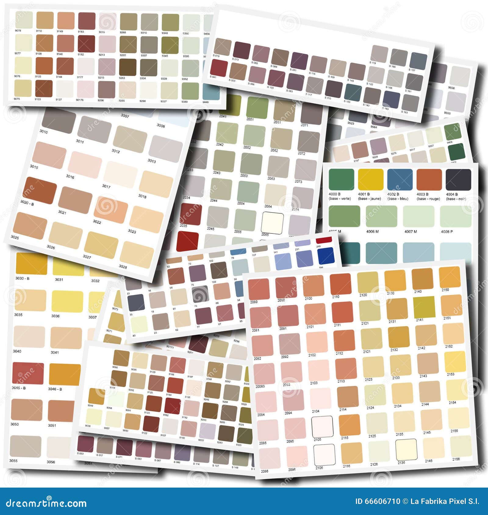 Color swatch collage stock illustration. Illustration of collage - 66606710