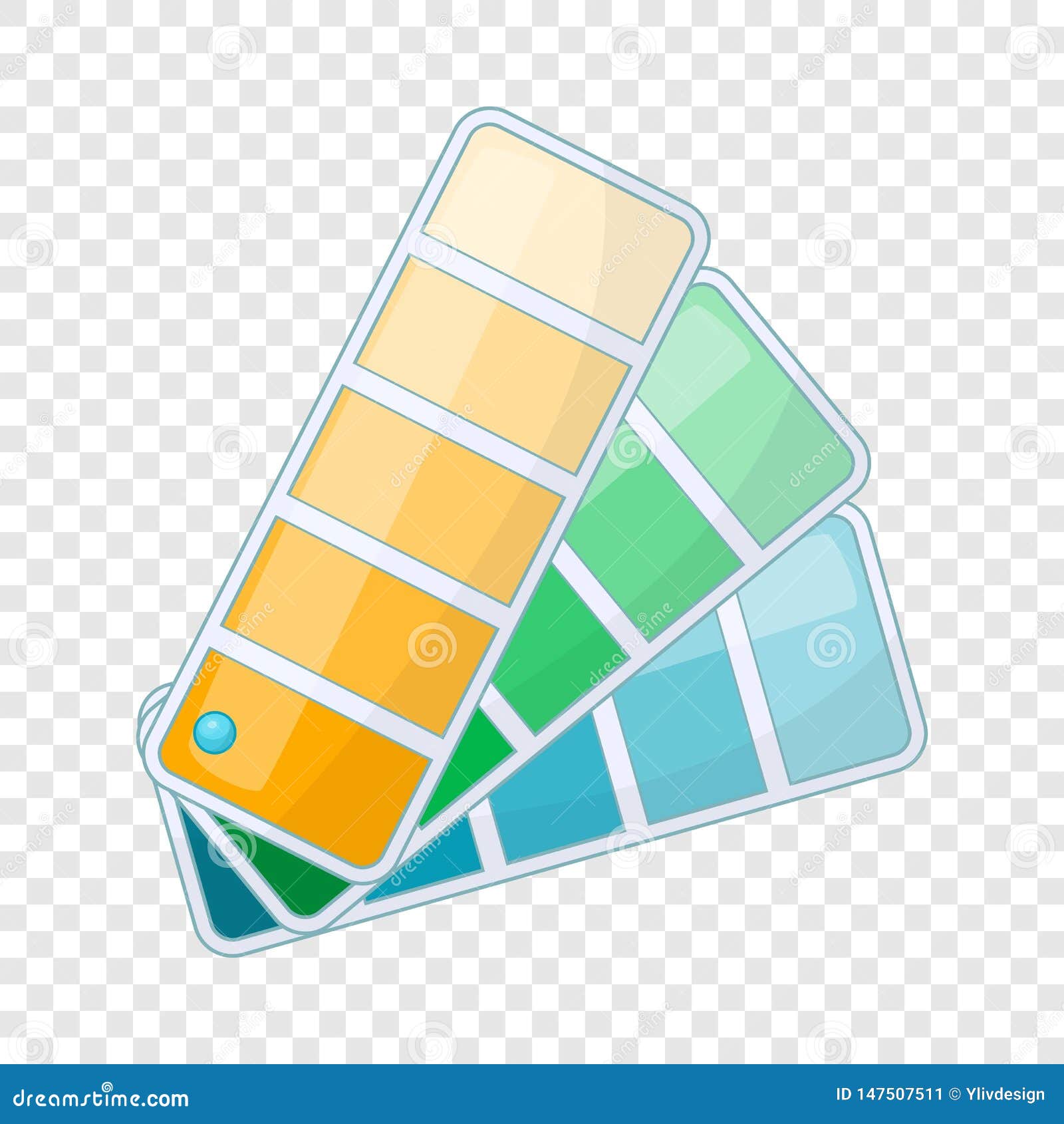 Color Swatch Icon, Cartoon Style Stock Vector - Illustration of ...
