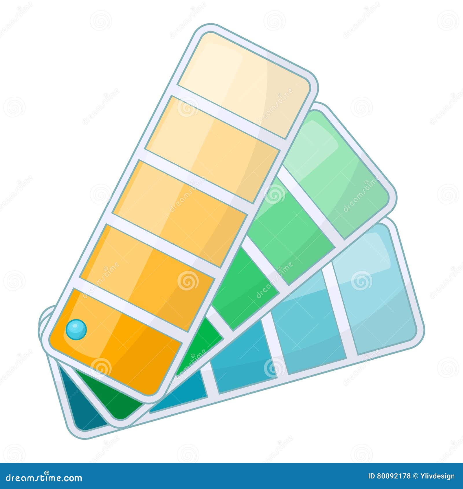 Color Swatch Icon, Cartoon Style Stock Vector - Illustration of design ...
