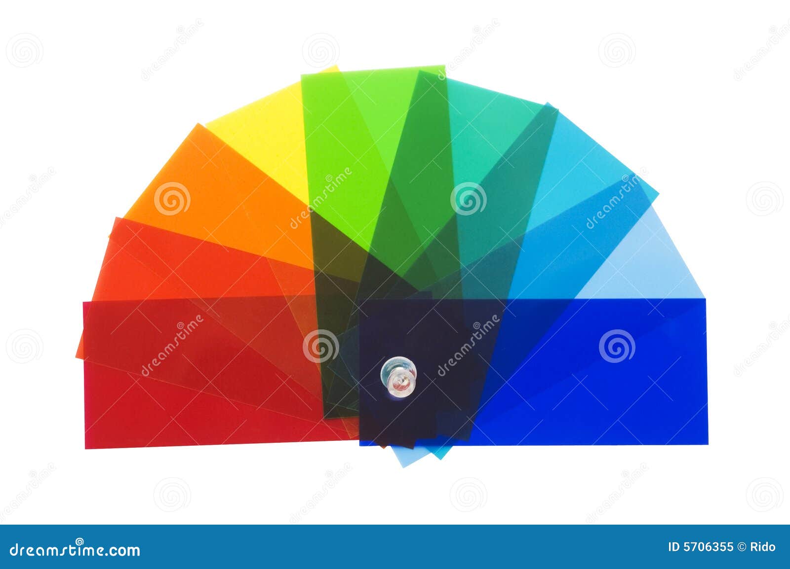 Color Swatch With Rich Colors. Color Guide For Selection. Rainbow ...