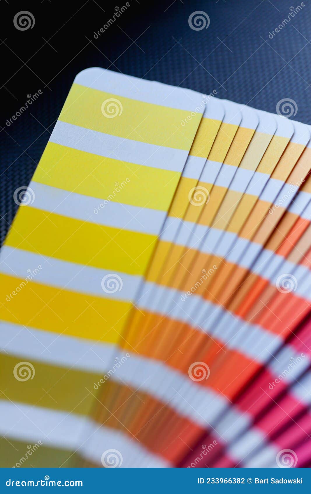 Color Selection Using a Color Swatch Book Stock Photo - Image of ...