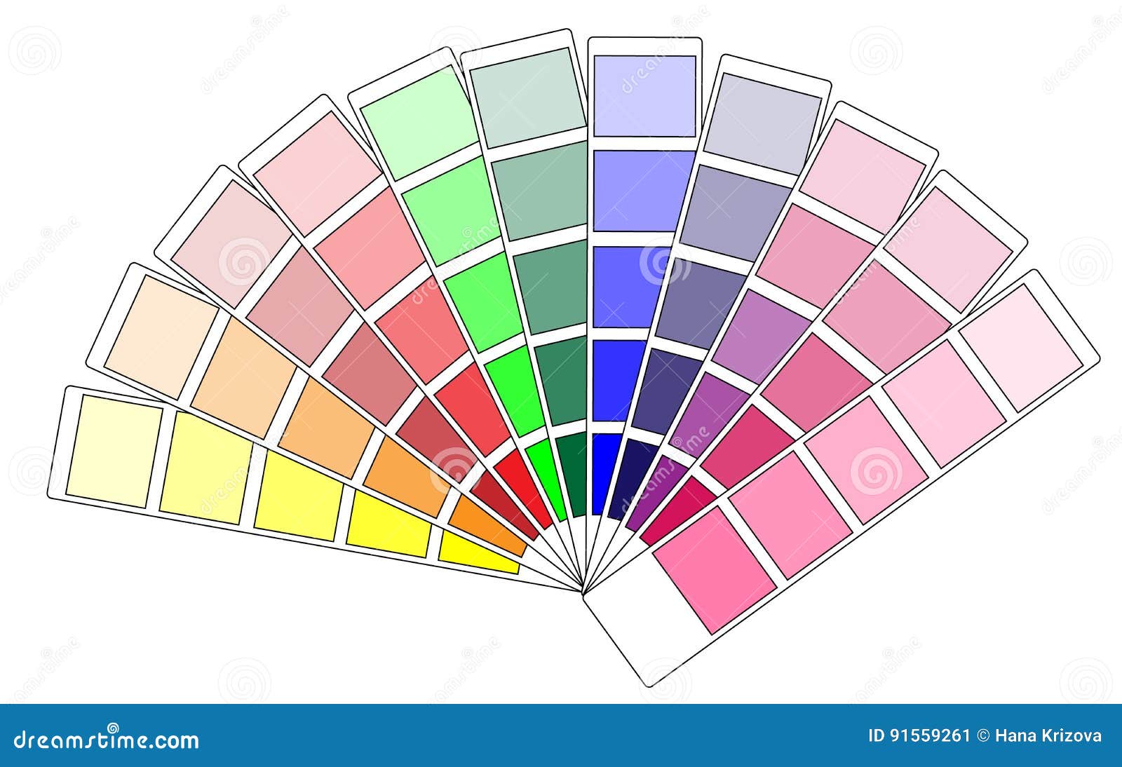 Color swatch stock vector. Illustration of paper, green - 91559261