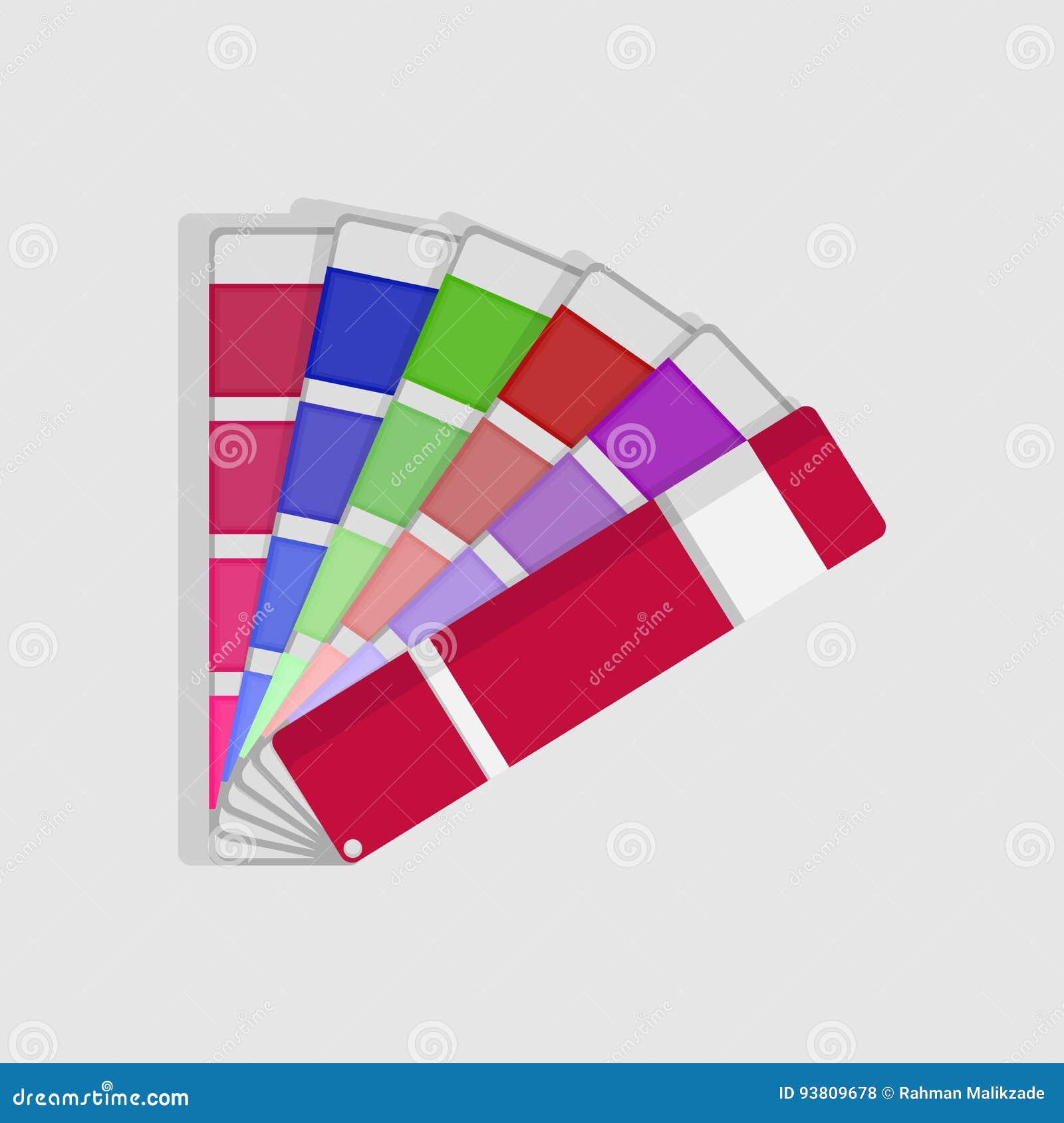 Color swatch palette stock vector. Illustration of paint - 93809678