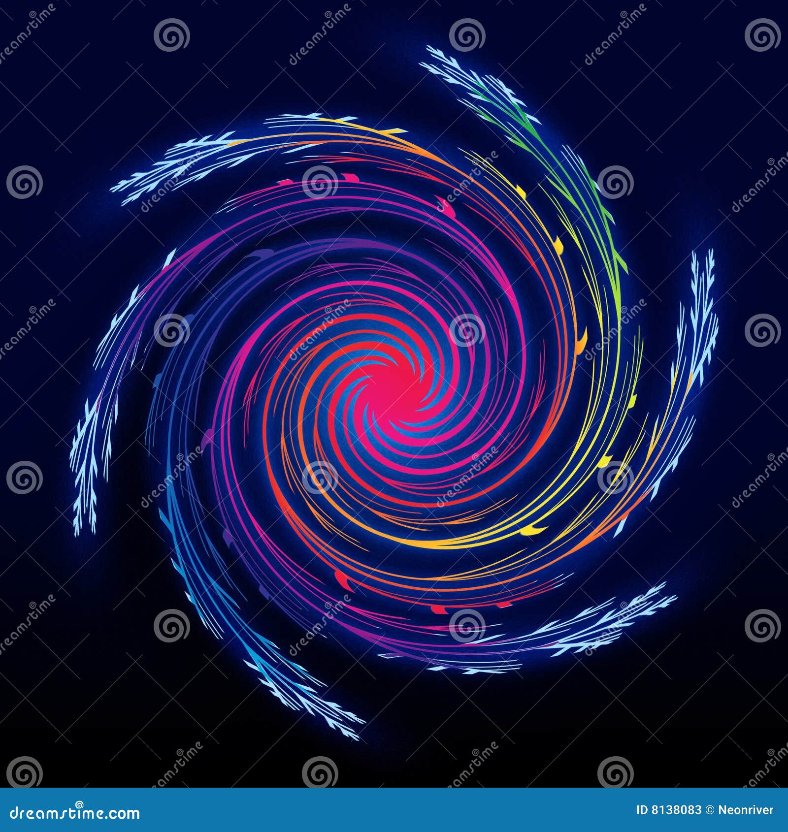 Color Swirl stock illustration. Illustration of color - 8138083