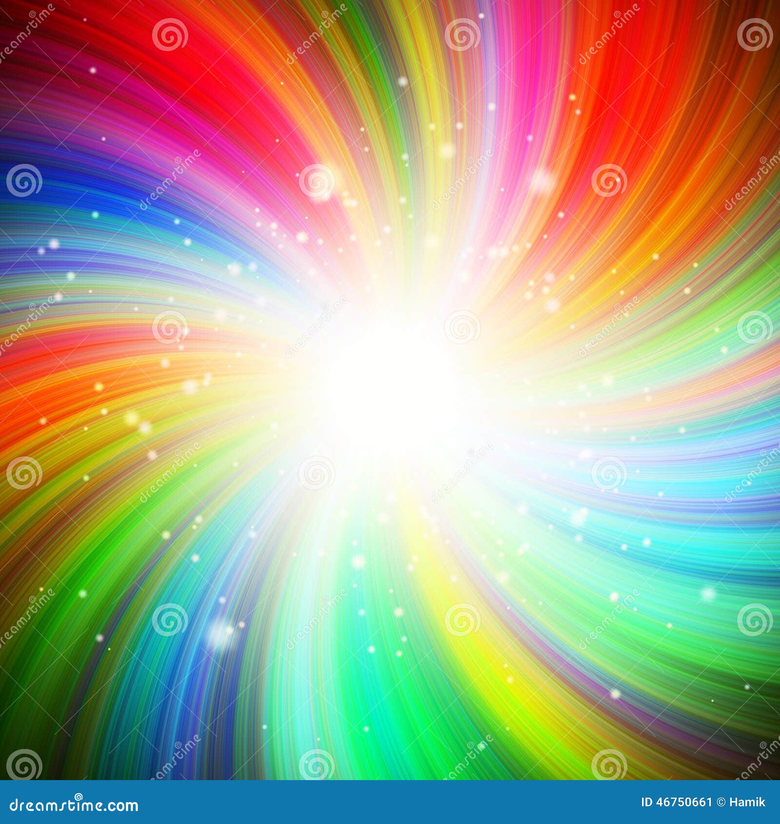 Rainbow Swirl Background. Vector. | CartoonDealer.com #7777031