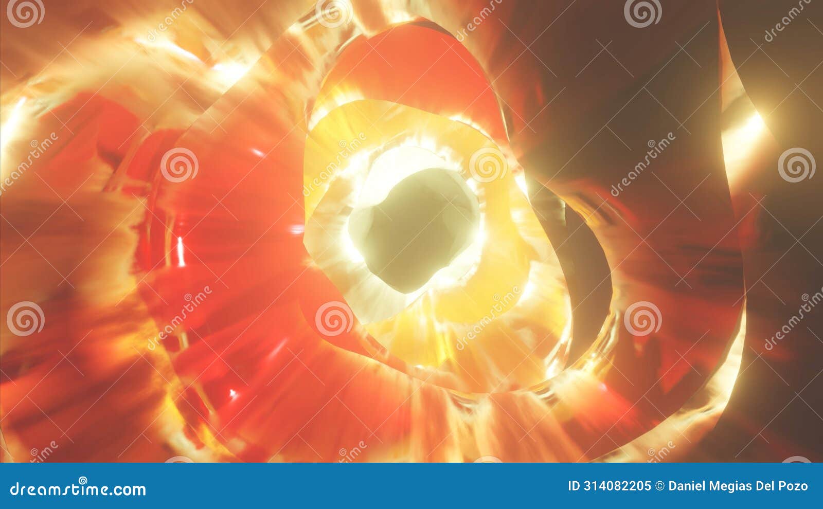Color Swirling Interdimensional Tunnel, 3d Render Background Stock ...