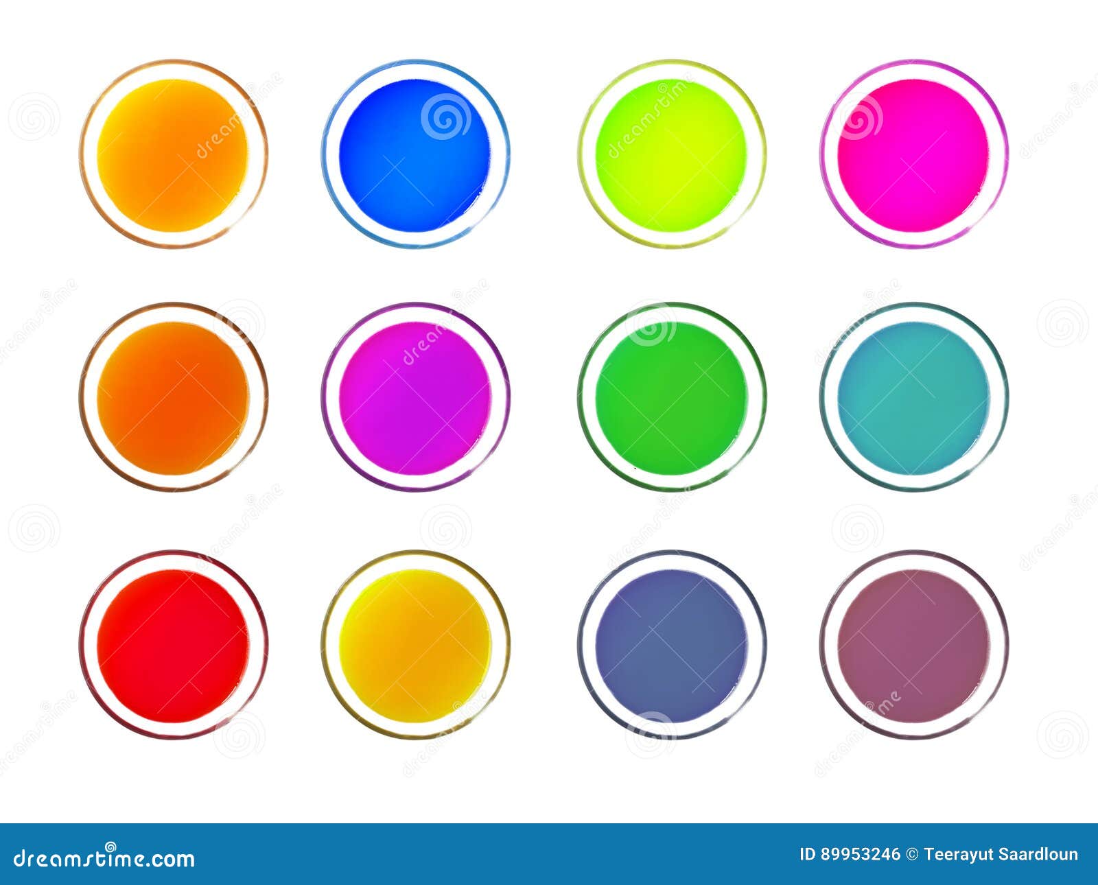 This is Color Syrup on White Isolated Stock Illustration - Illustration ...
