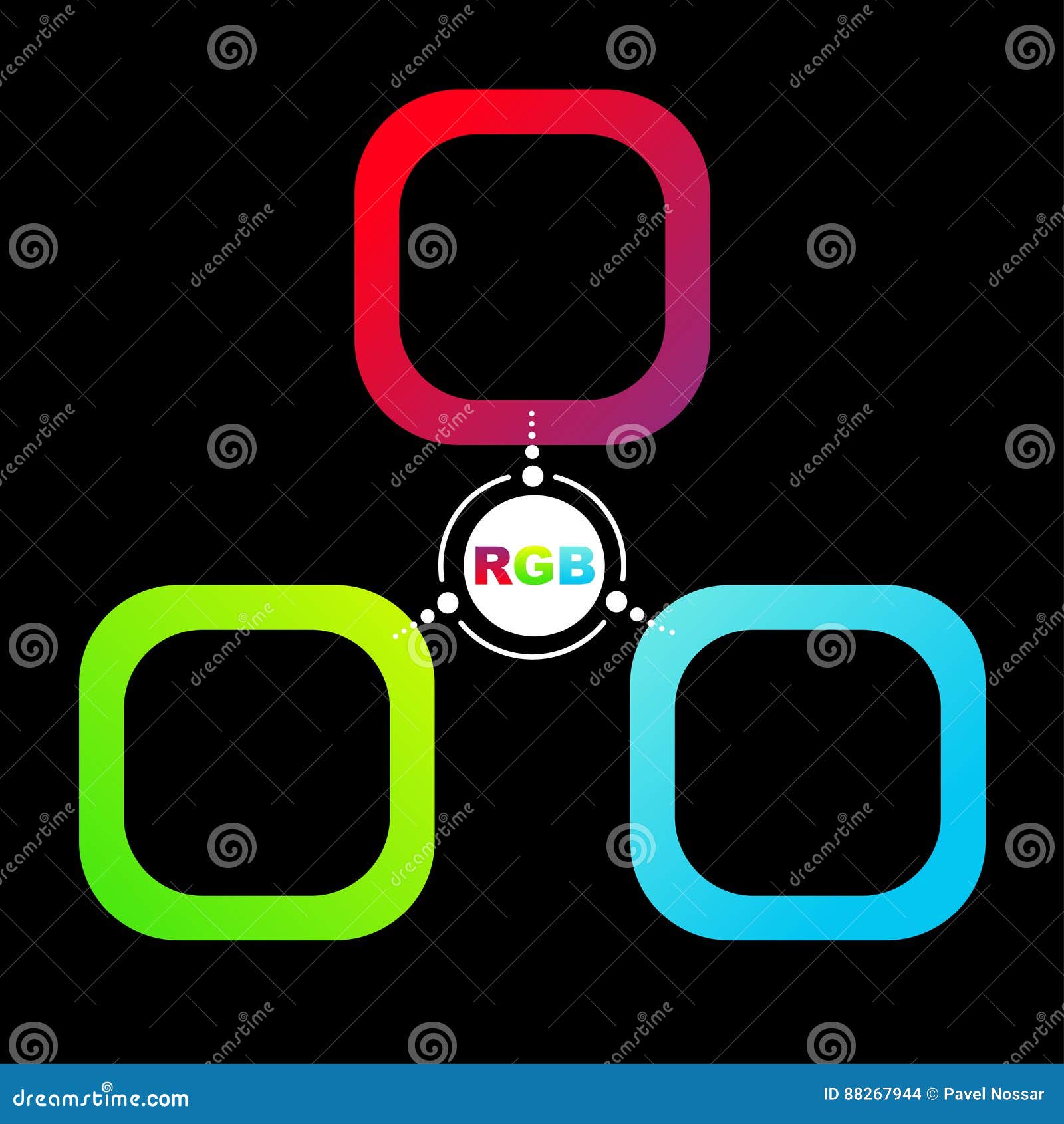 Color System of the RGB Background Stock Illustration - Illustration of ...