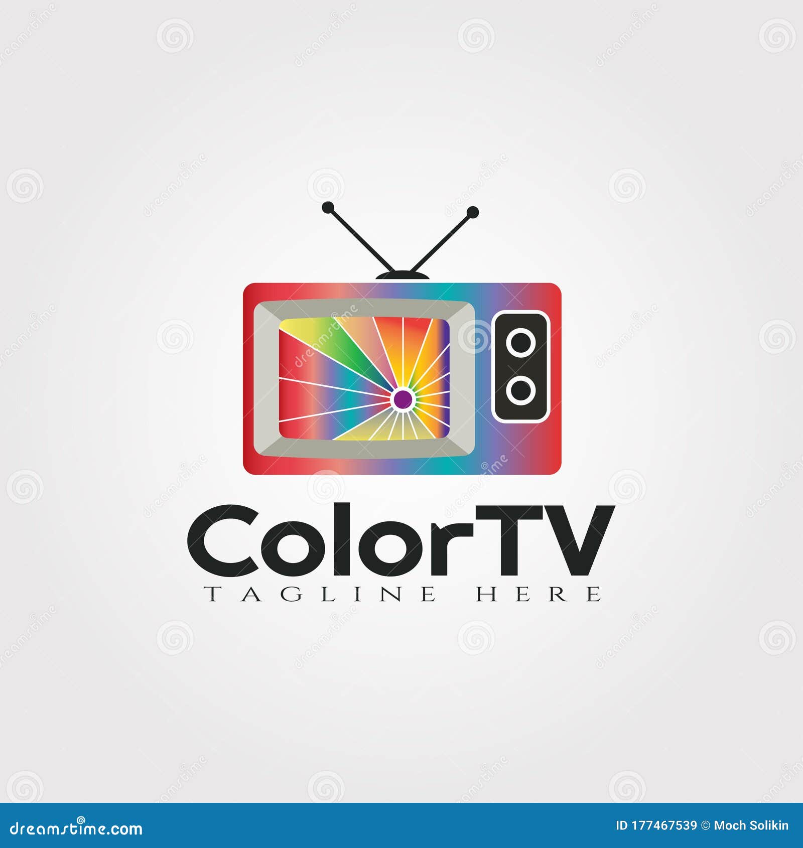Color Television Vector Logo Design,Technology Icon Stock Vector ...