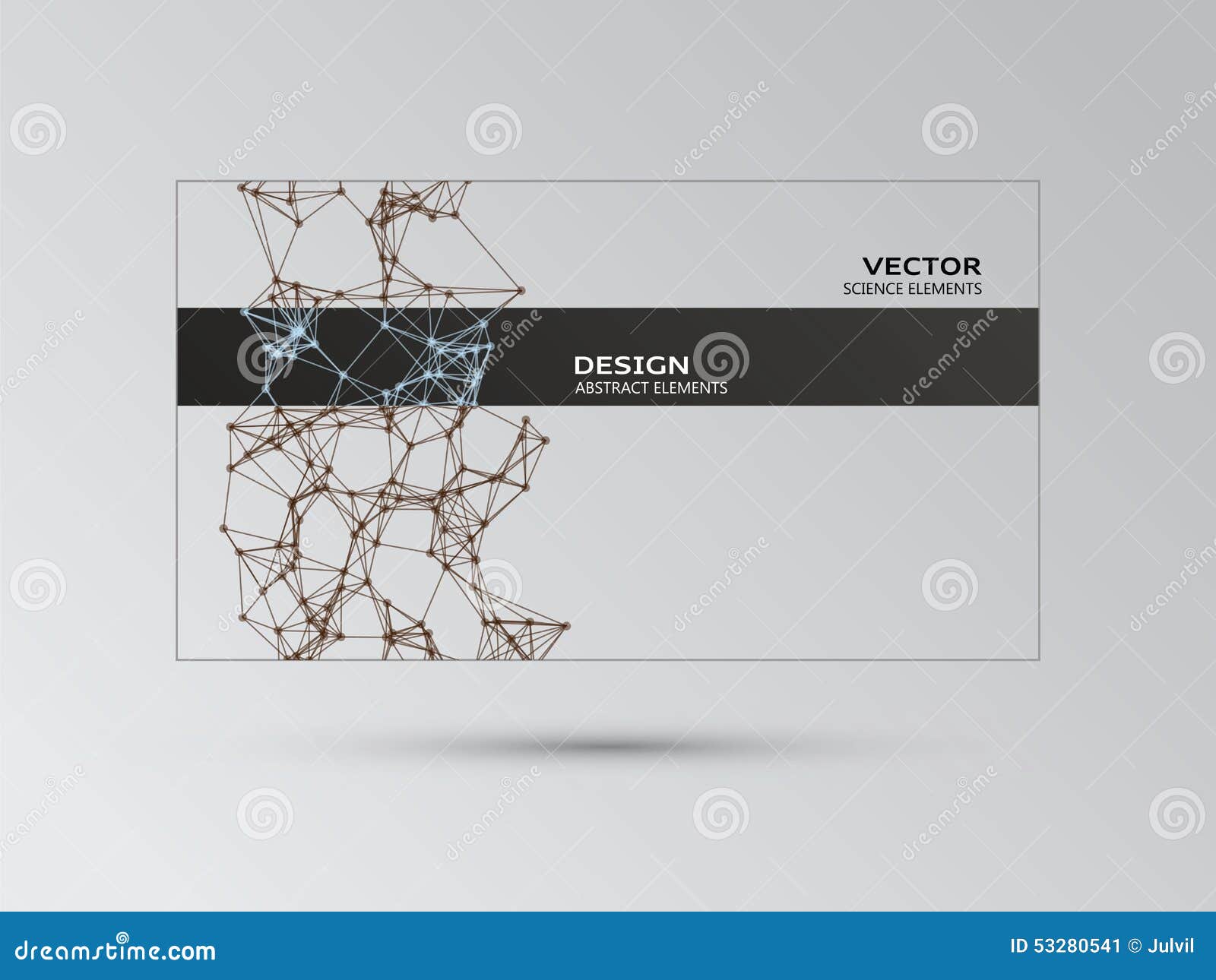 Color Template with Abstract Elements Stock Vector - Illustration of ...