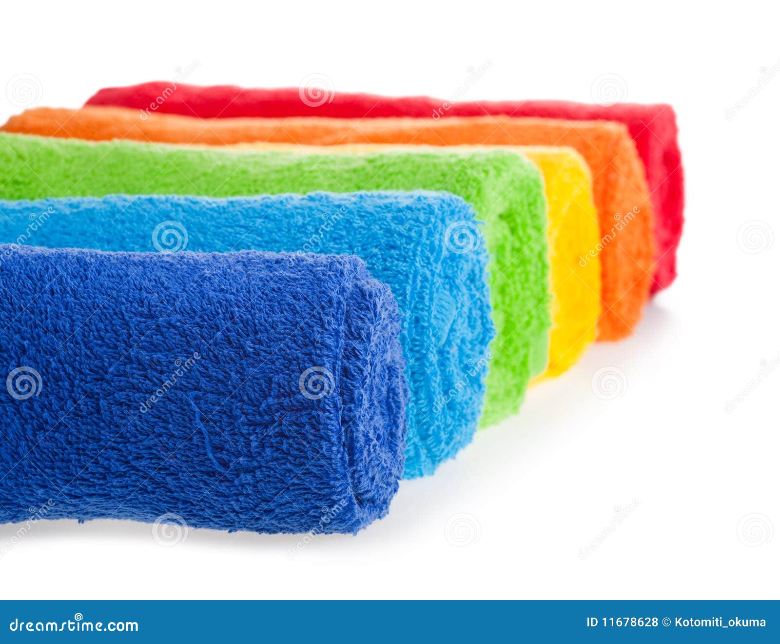 Color terry towels stock photo. Image of hygiene, fluffy - 11678628