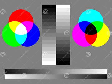 Color Test Chart stock illustration. Illustration of yellow - 7142199