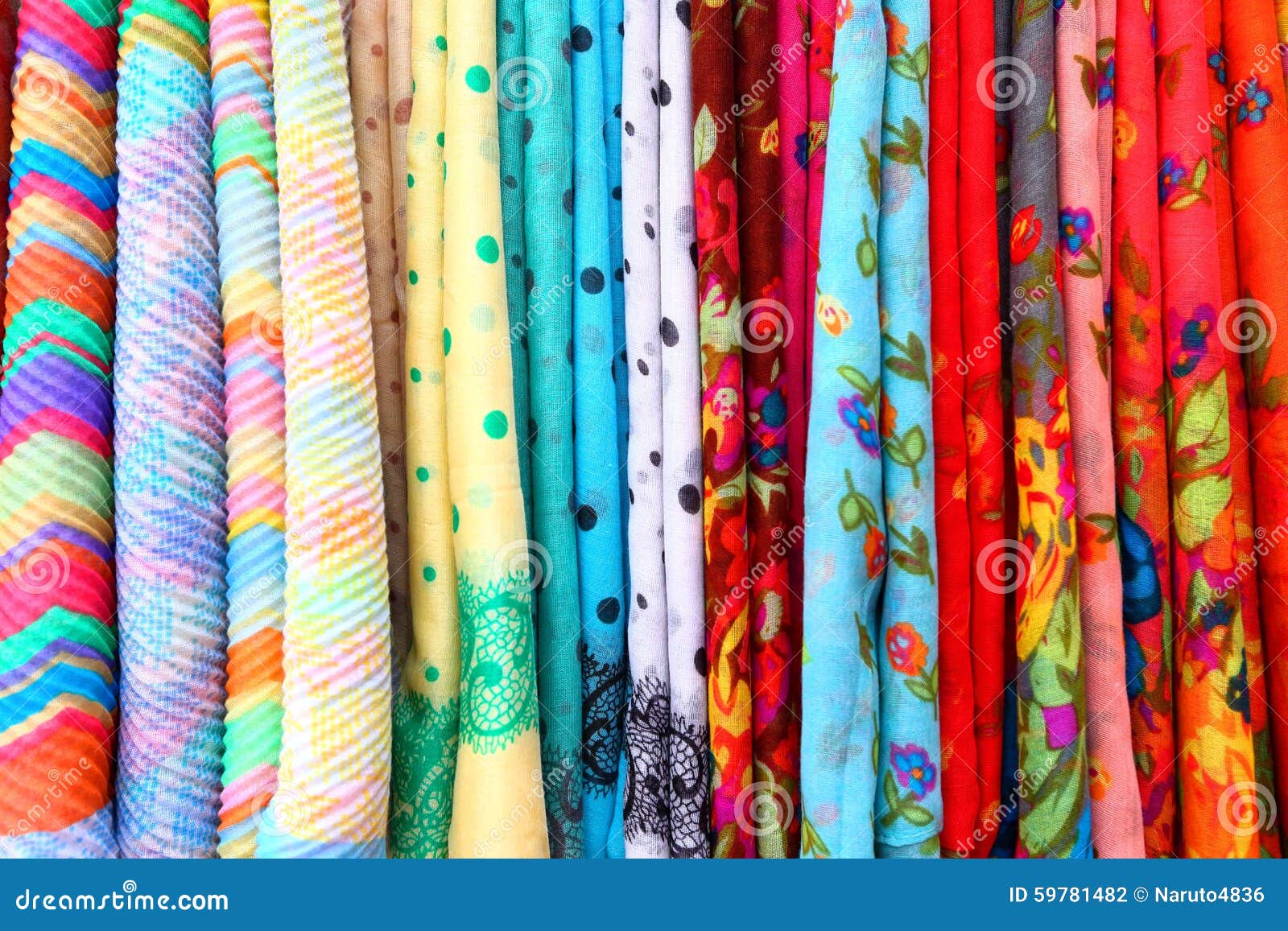 Color textile stock photo. Image of interior, market - 59781482