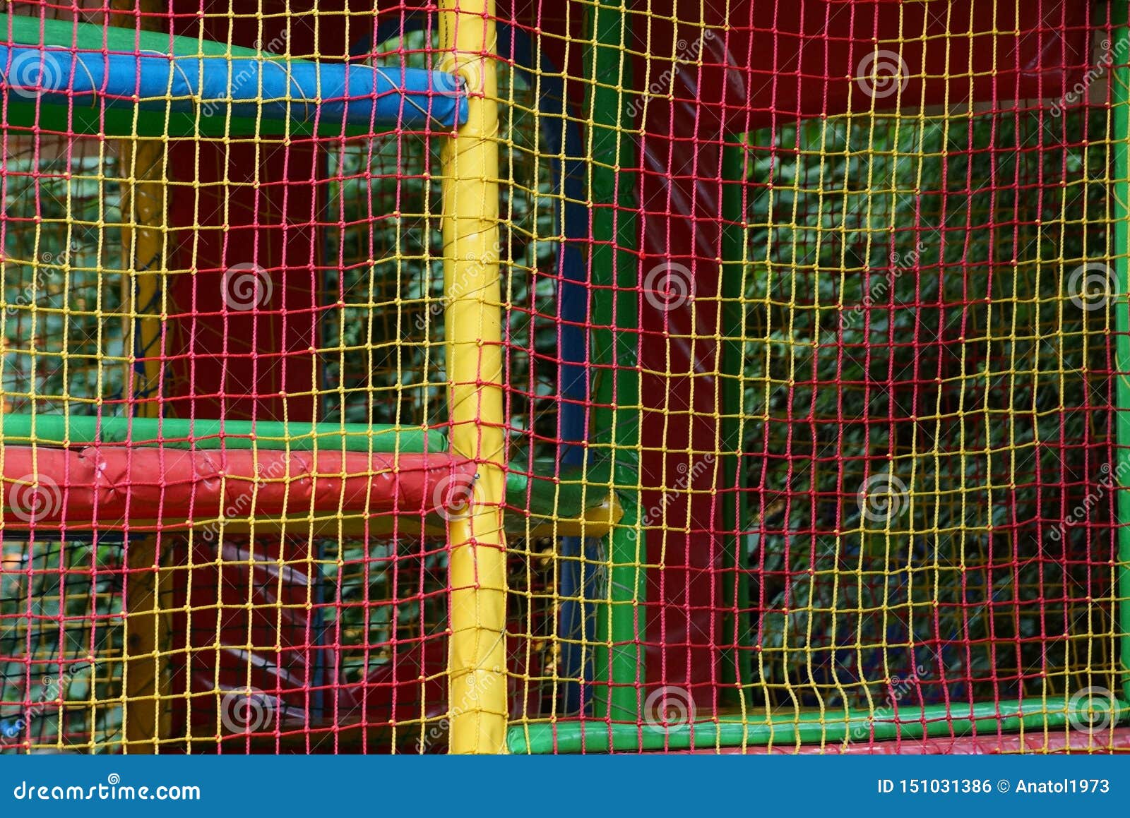 Texture of the Mesh Fence on the Playground Stock Photo - Image of ...