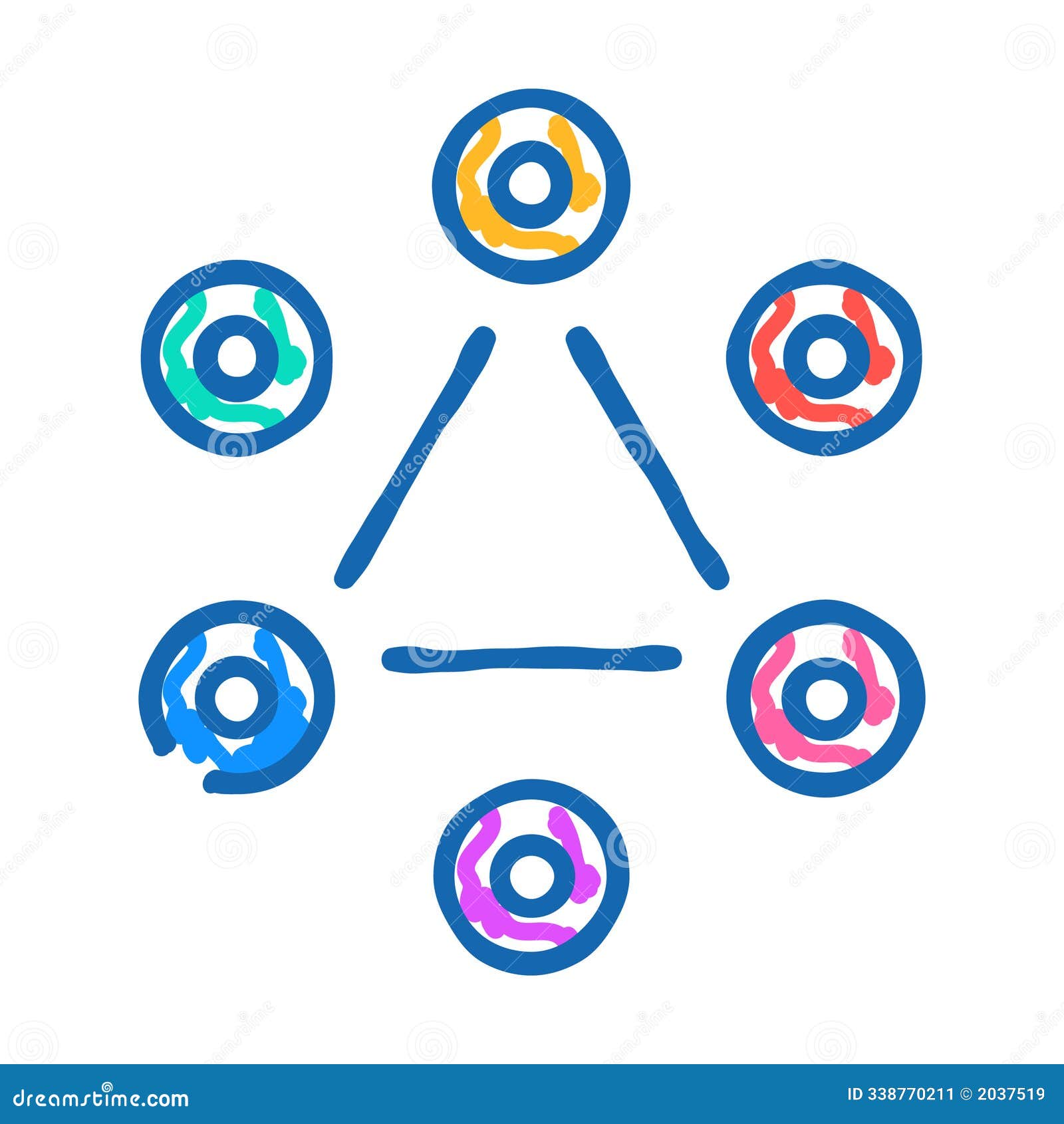 Color Theory Ux Ui Design Icon Doodle Illustration Stock Vector ... Color Theory Ux Ui Design Icon Doodle Illustration Stock Vector ...