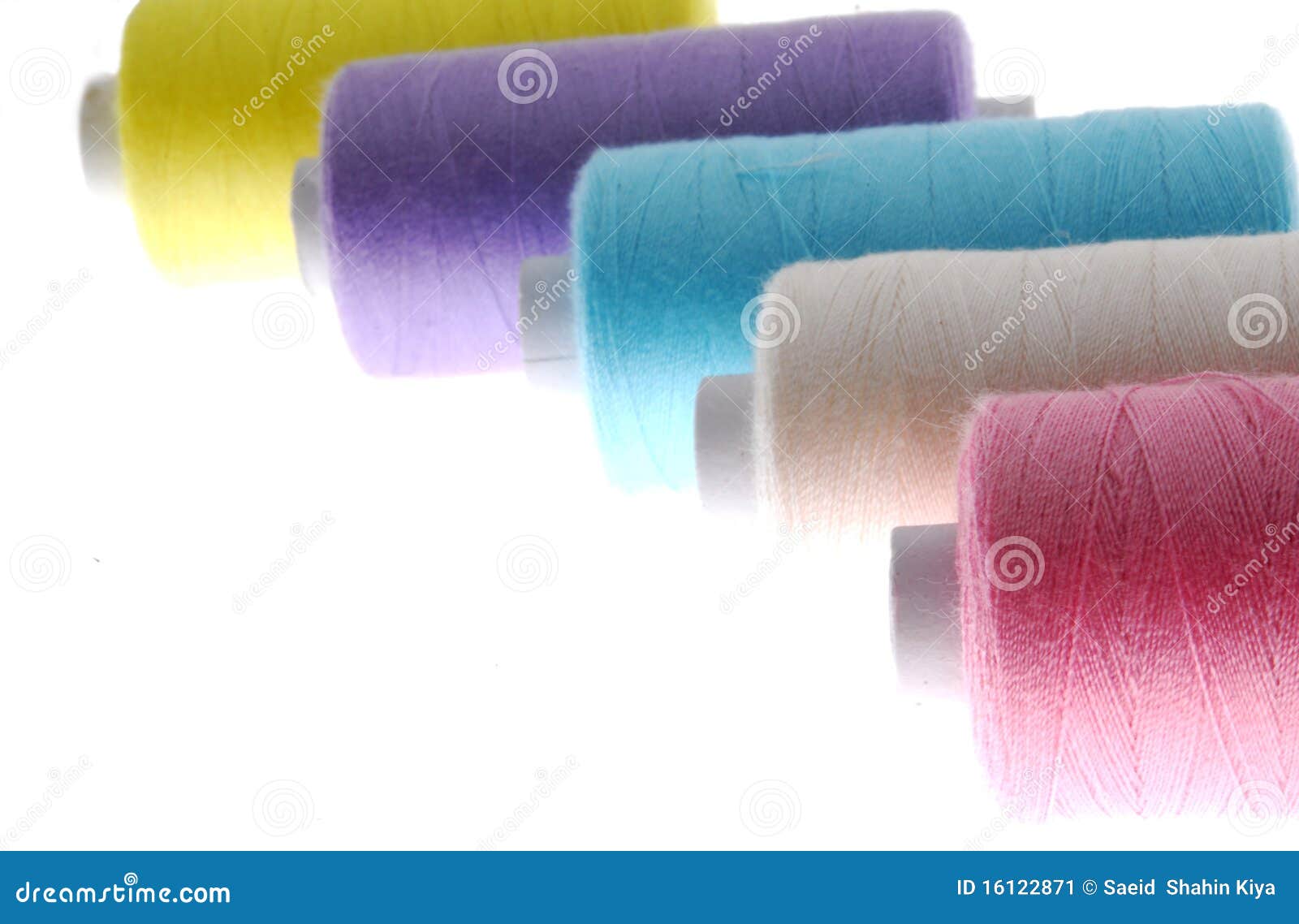 Color thread stock image. Image of bobbin, string, reel - 16122871