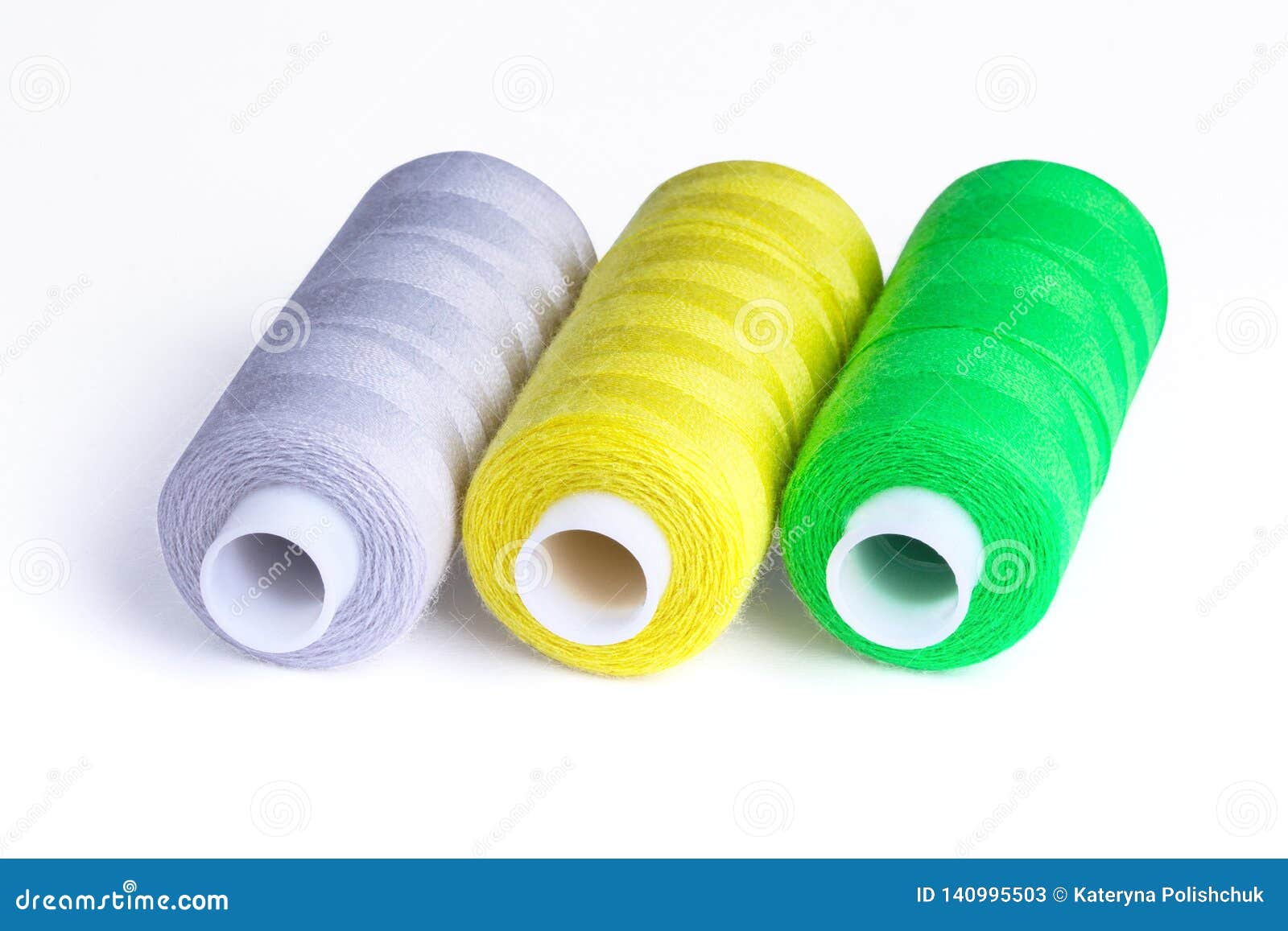 Color Thread Coils Isolated on White Stock Image - Image of thread ...