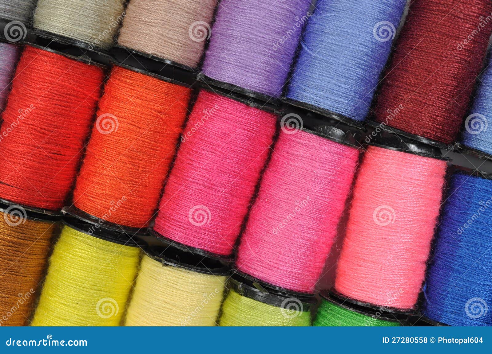Color threads stock photo. Image of bobbin, needlework - 27280558