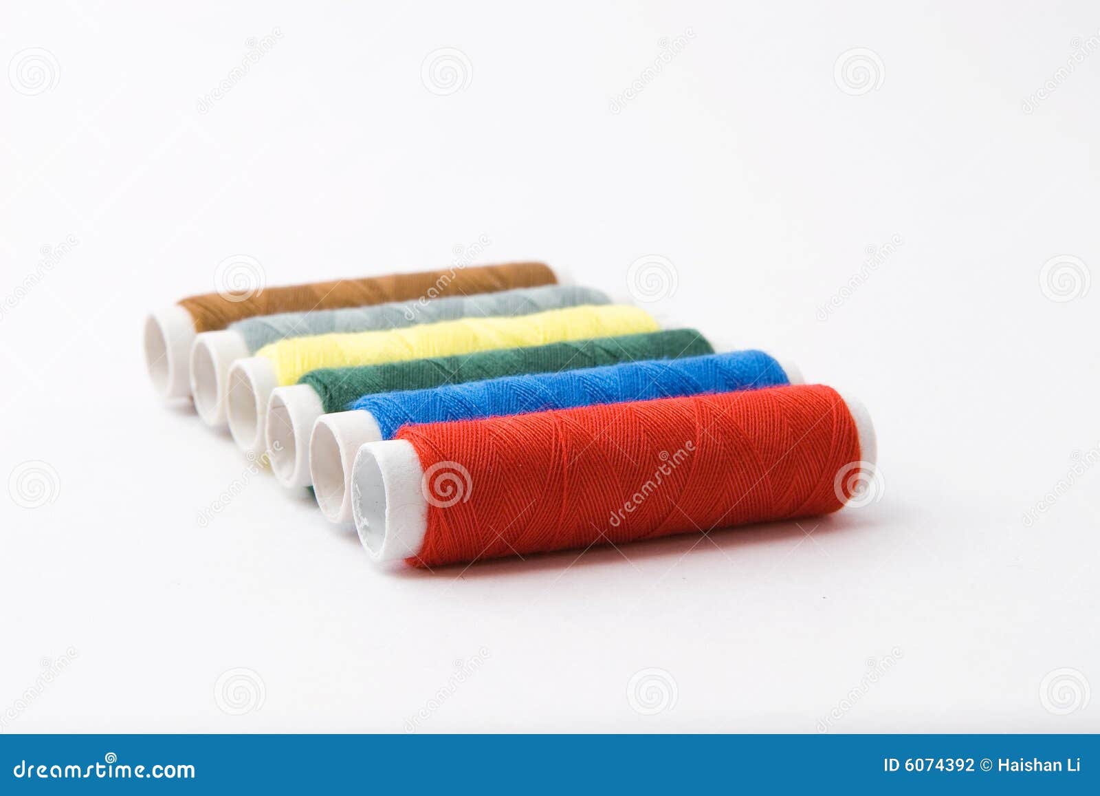 Color threads stock photo. Image of objects, descriptive - 6074392