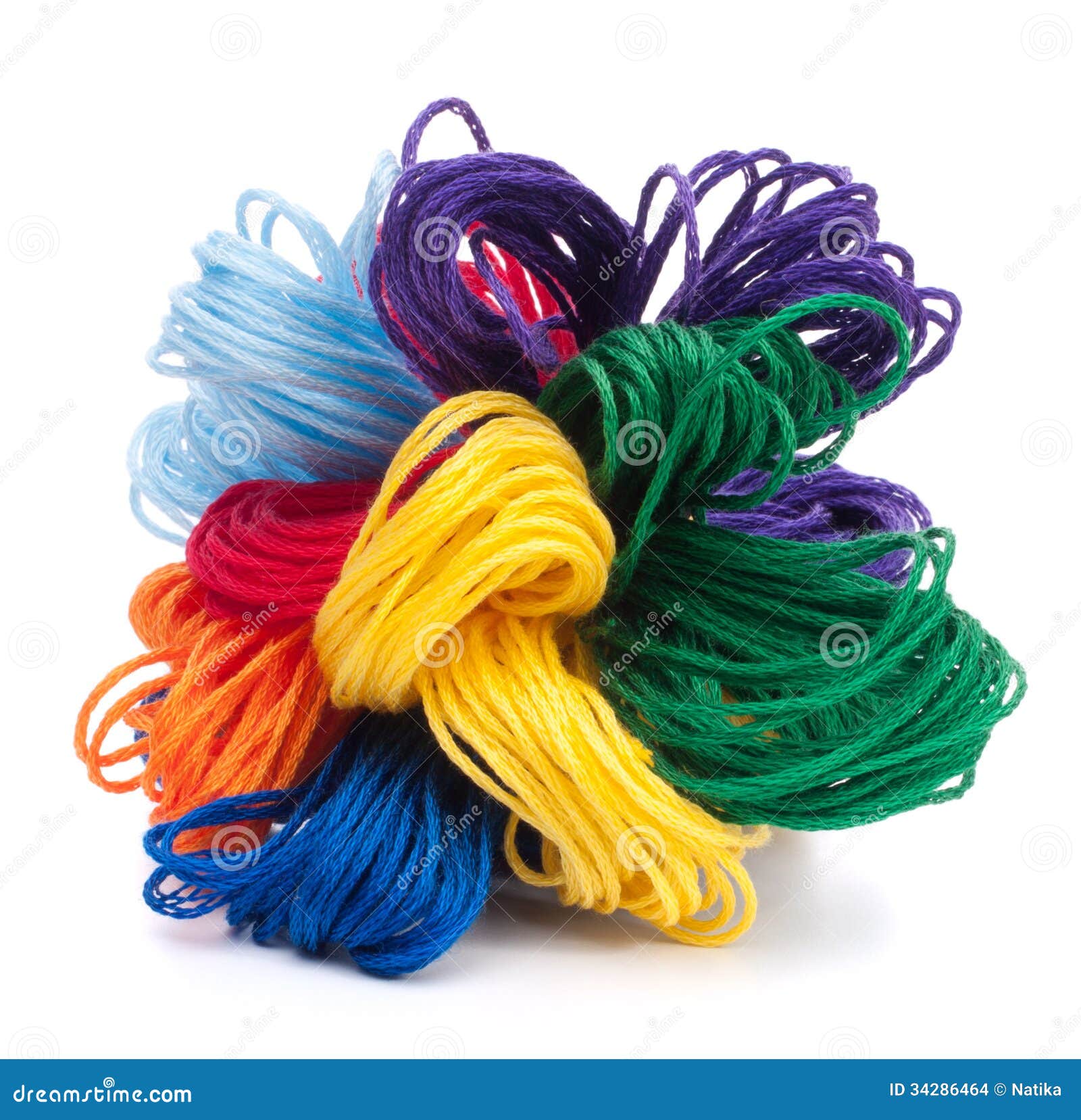 Color threads bunch stock photo. Image of green, craft - 34286464