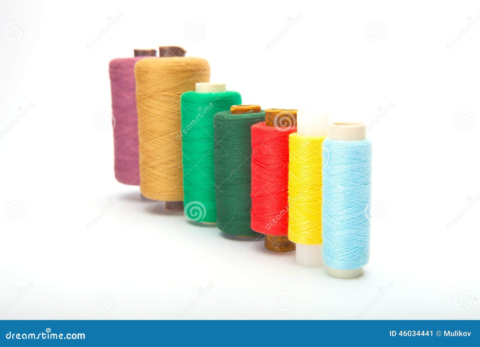 Color Threads Located As a Rainbow Stock Image - Image of fashion ...