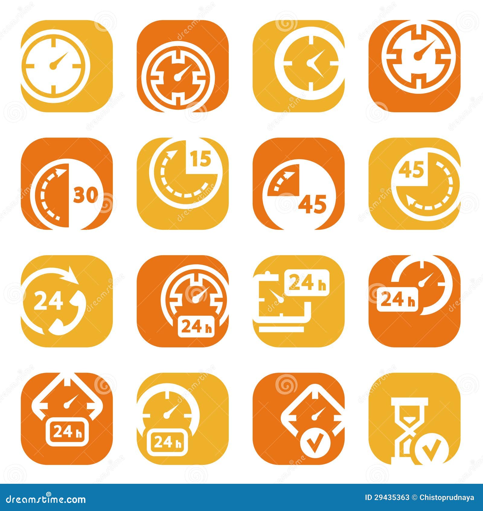 Color time icons stock vector. Illustration of icon, knife - 29435363