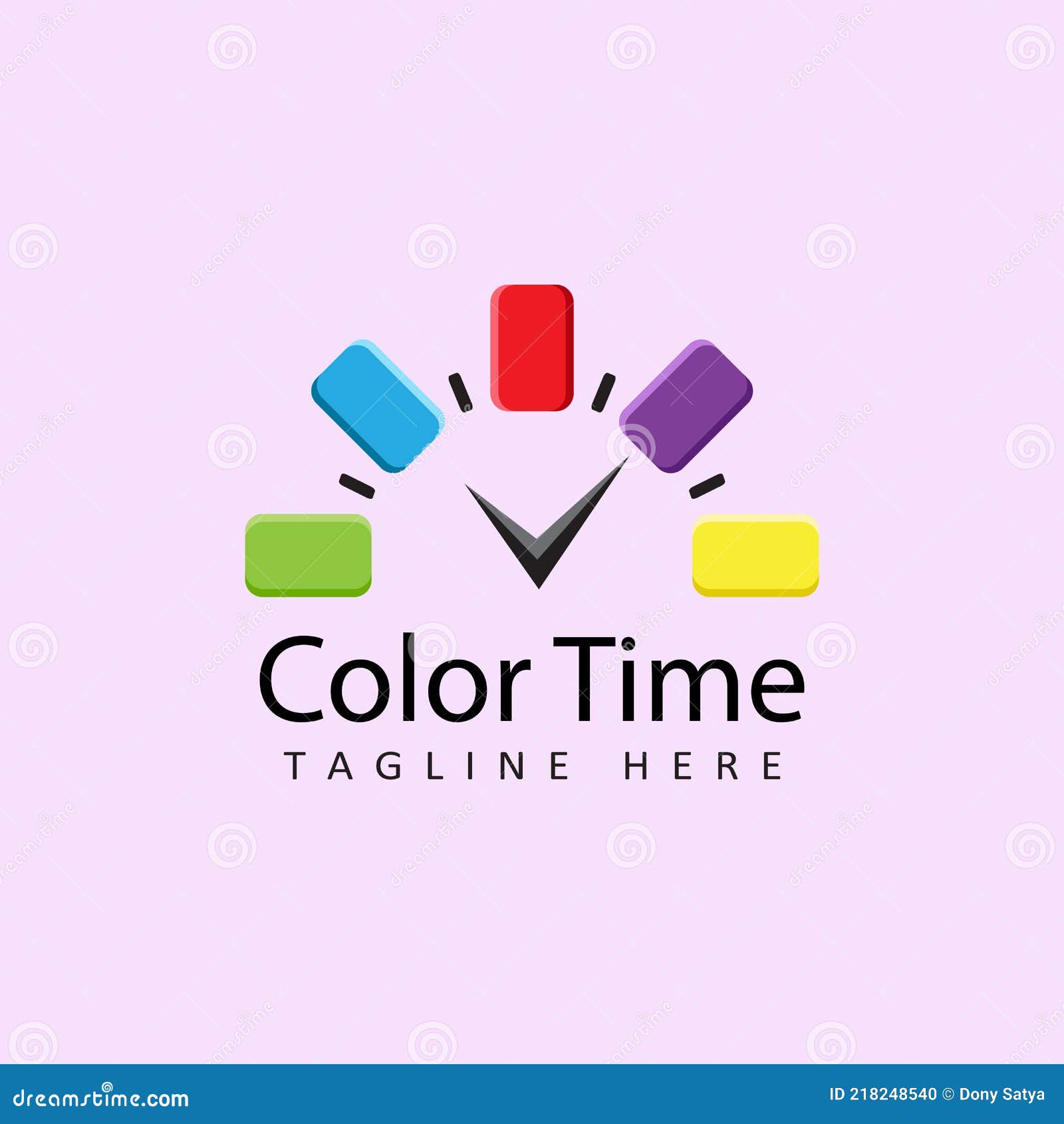 Two Color Time Management Vector Icon From Brain Process Concept ...