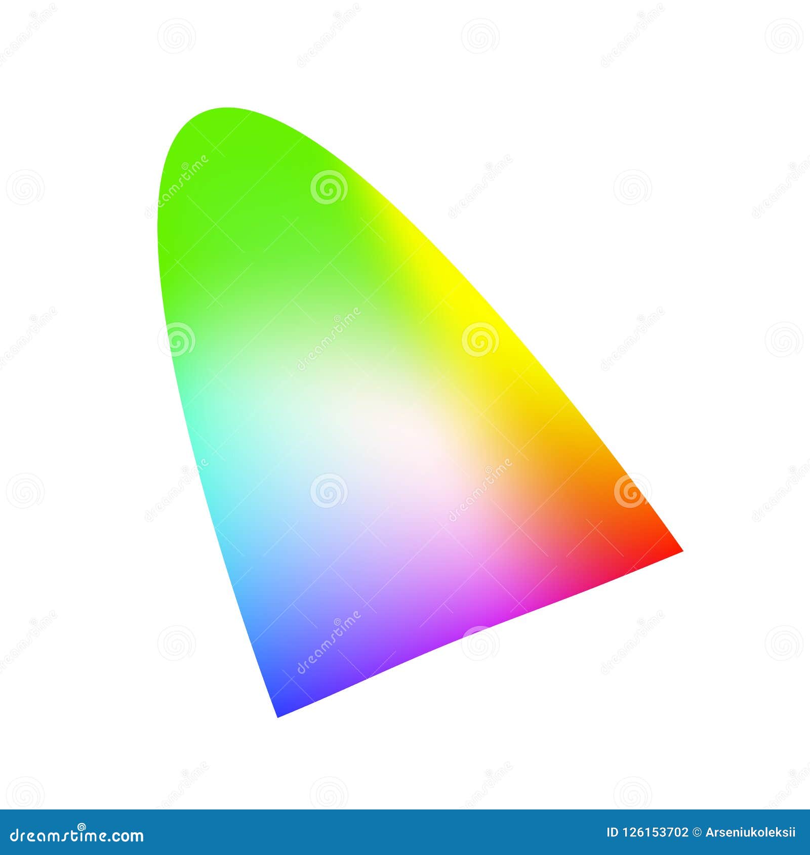 Color Tone Assistant with Rainbow Mesh Gradient and Highlight. Stock ...