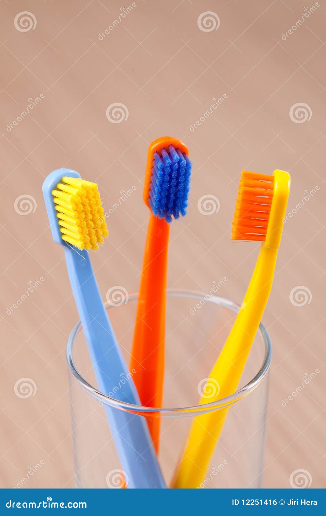 Color toothbrushes stock photo. Image of medical, lifestyle - 12251416