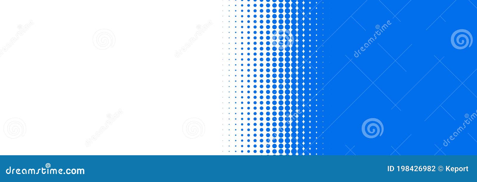 Color Transition with Dots: White To Blue Stock Illustration ...