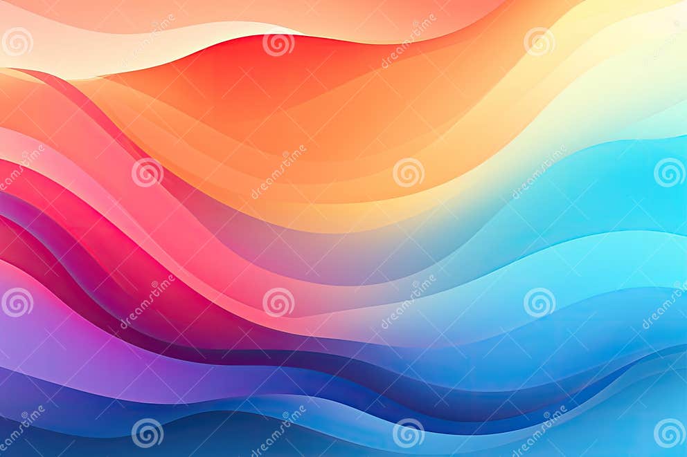 Color Transition And Gradient On Abstract Background Stock Illustration