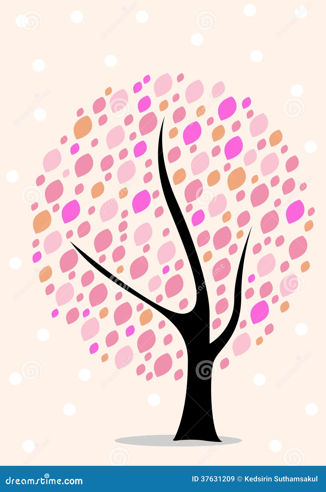Color tree vector isolated stock vector. Illustration of ecology - 37631209