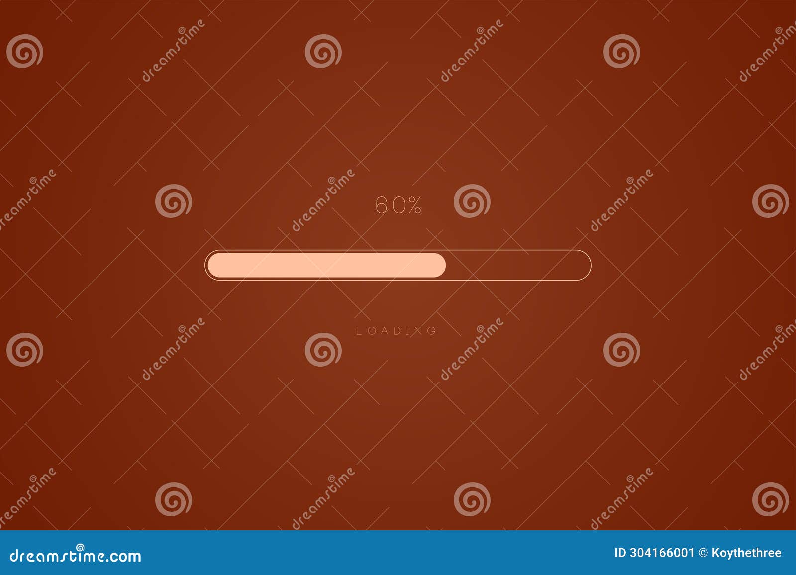 Color Trend Brown in Progress Loading Bar 60 Percent, a Loading Bar ...