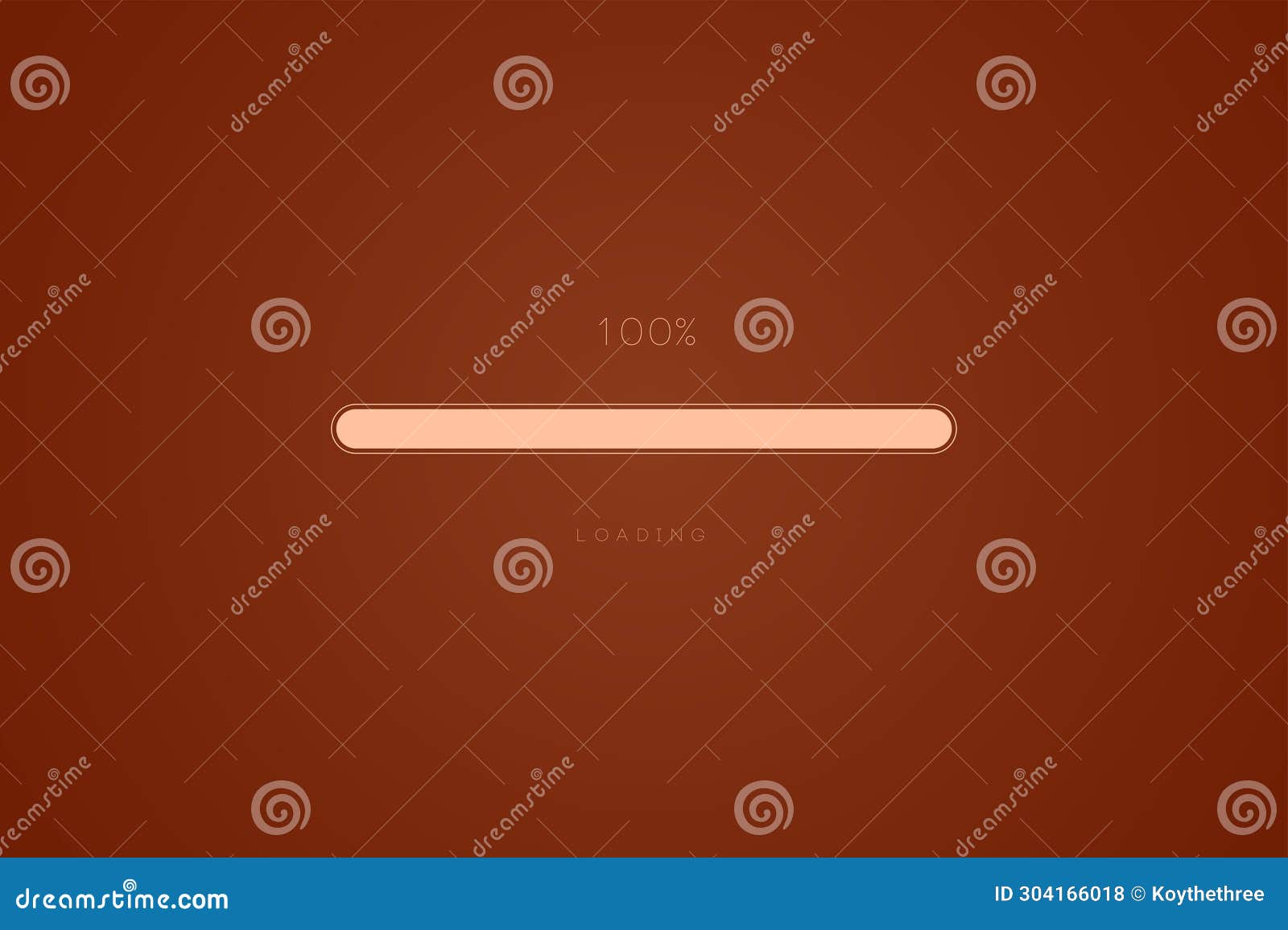 Color Trend Brown in Progress Loading Bar 100 Percent, a Loading Bar ...