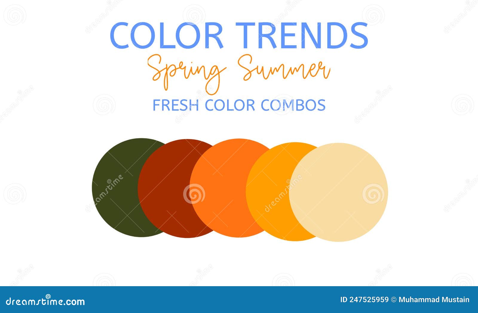 Color Trends. Summer Color Palette. Forecast Future Color Trends Stock ...