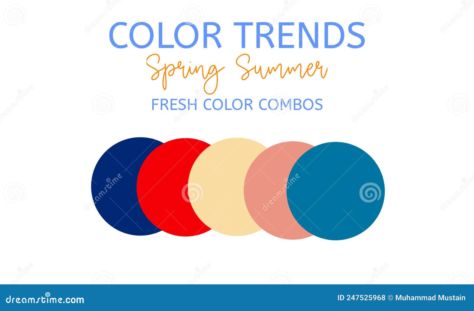 Color Trends. Summer Color Palette. Forecast Future Color Trends Stock ...