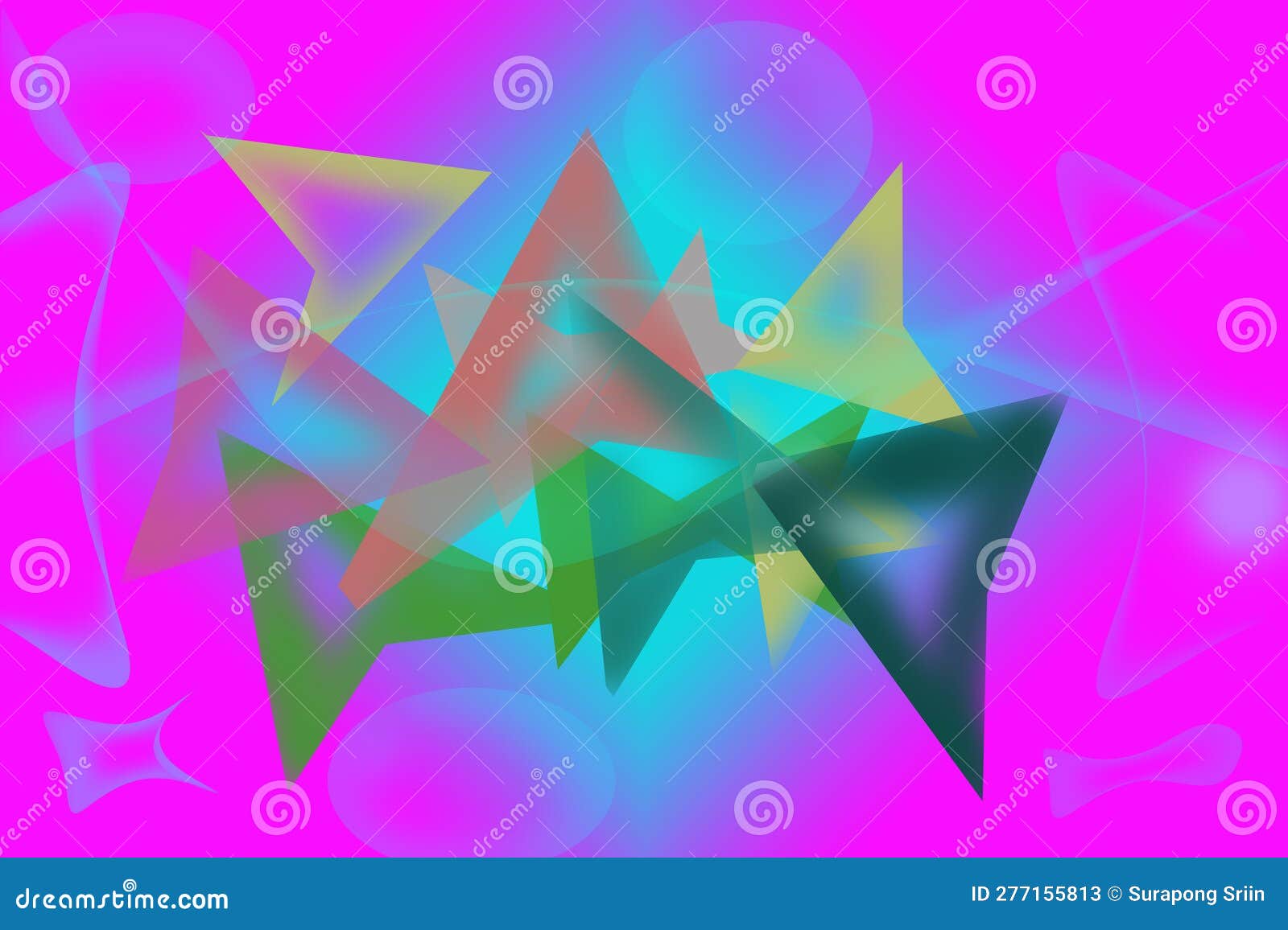 Color Triangle Picture Work, Modern Color Lines Stock Illustration ...