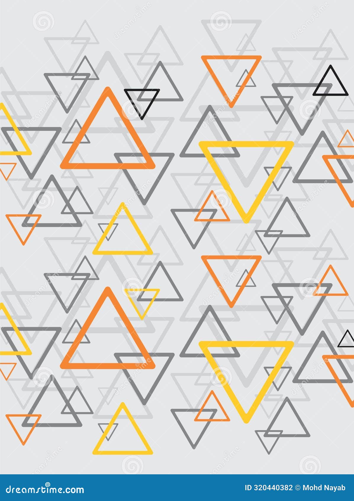 Color Triangle Seamless Pattern CDR X6 Stock Vector - Illustration of ...