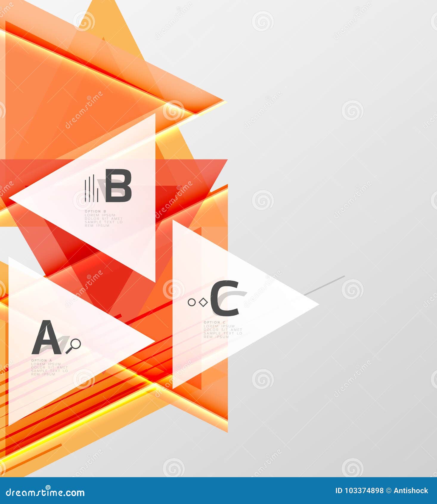 Color Triangles Background Design Stock Vector - Illustration of poster ...