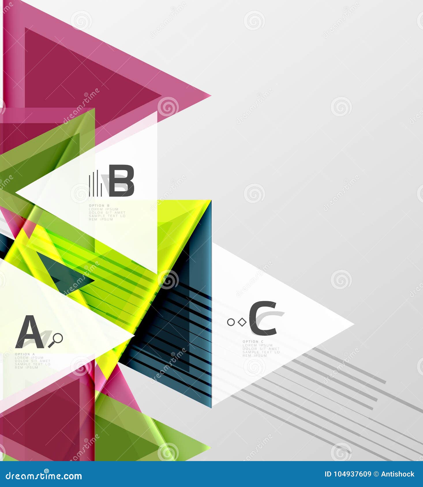 Color Triangles Background Design Stock Vector - Illustration of color ...