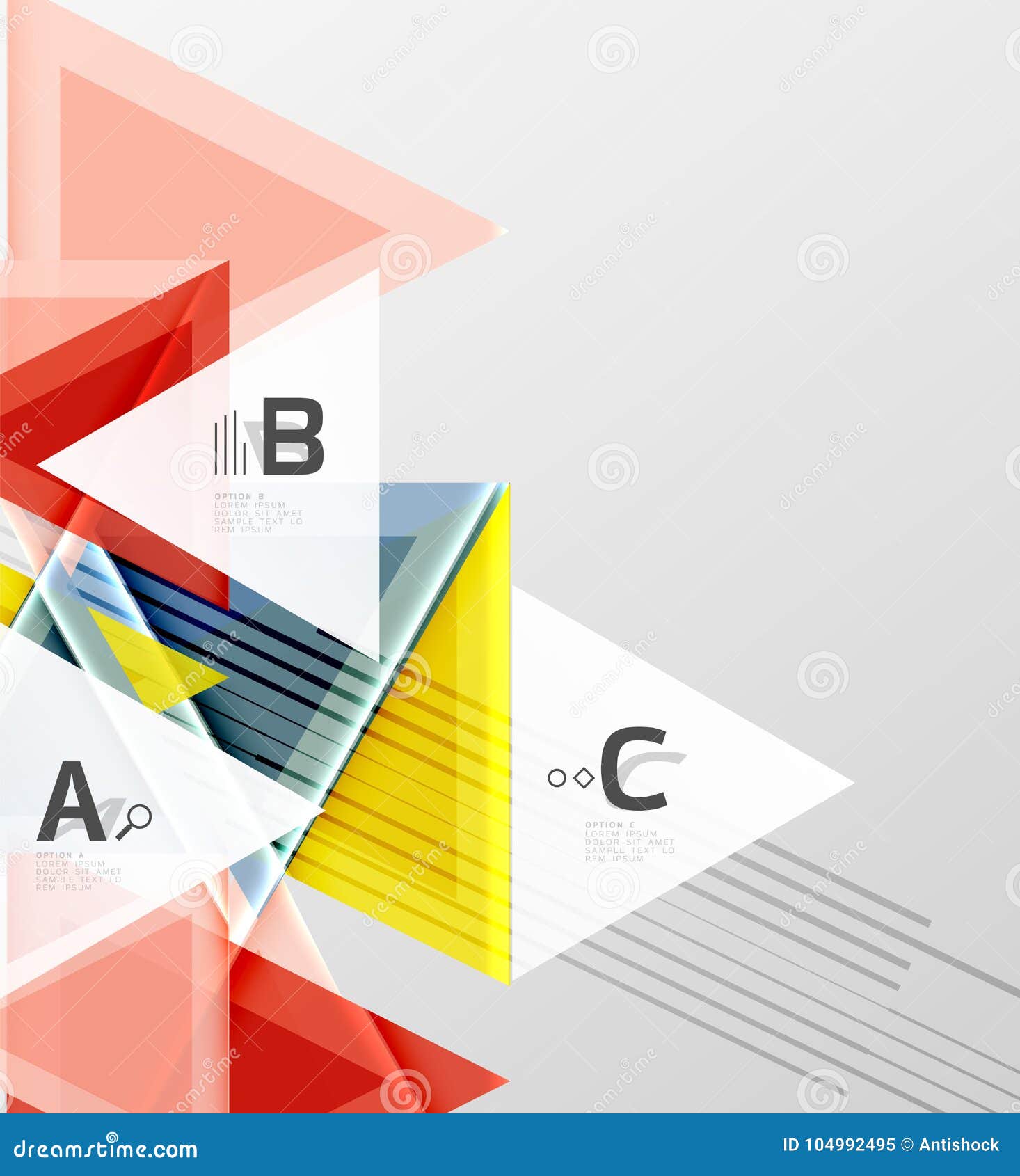 Color Triangles Background Design Stock Vector - Illustration of ...