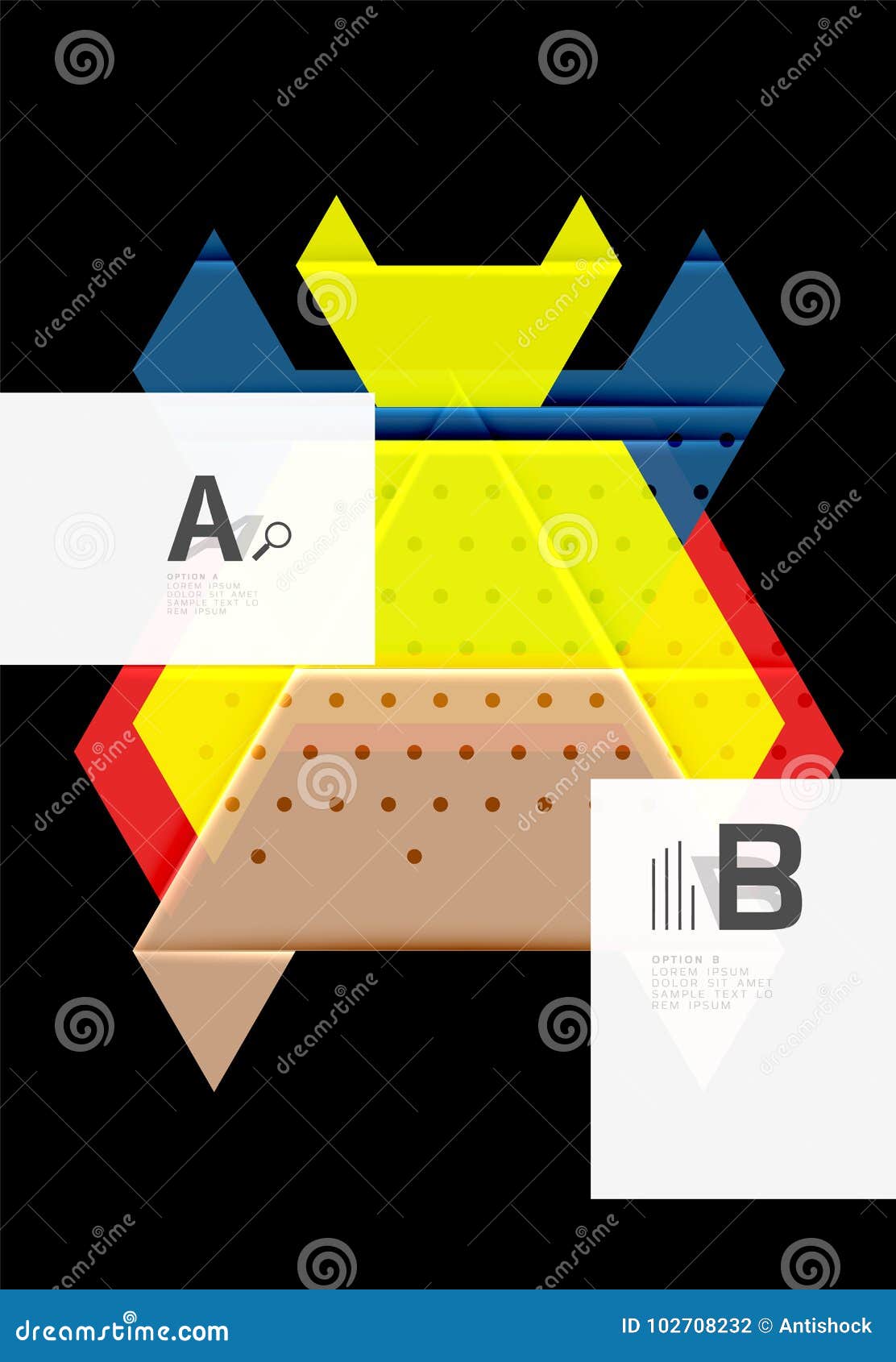 Color Triangles Background Design Stock Vector - Illustration of hitech ...