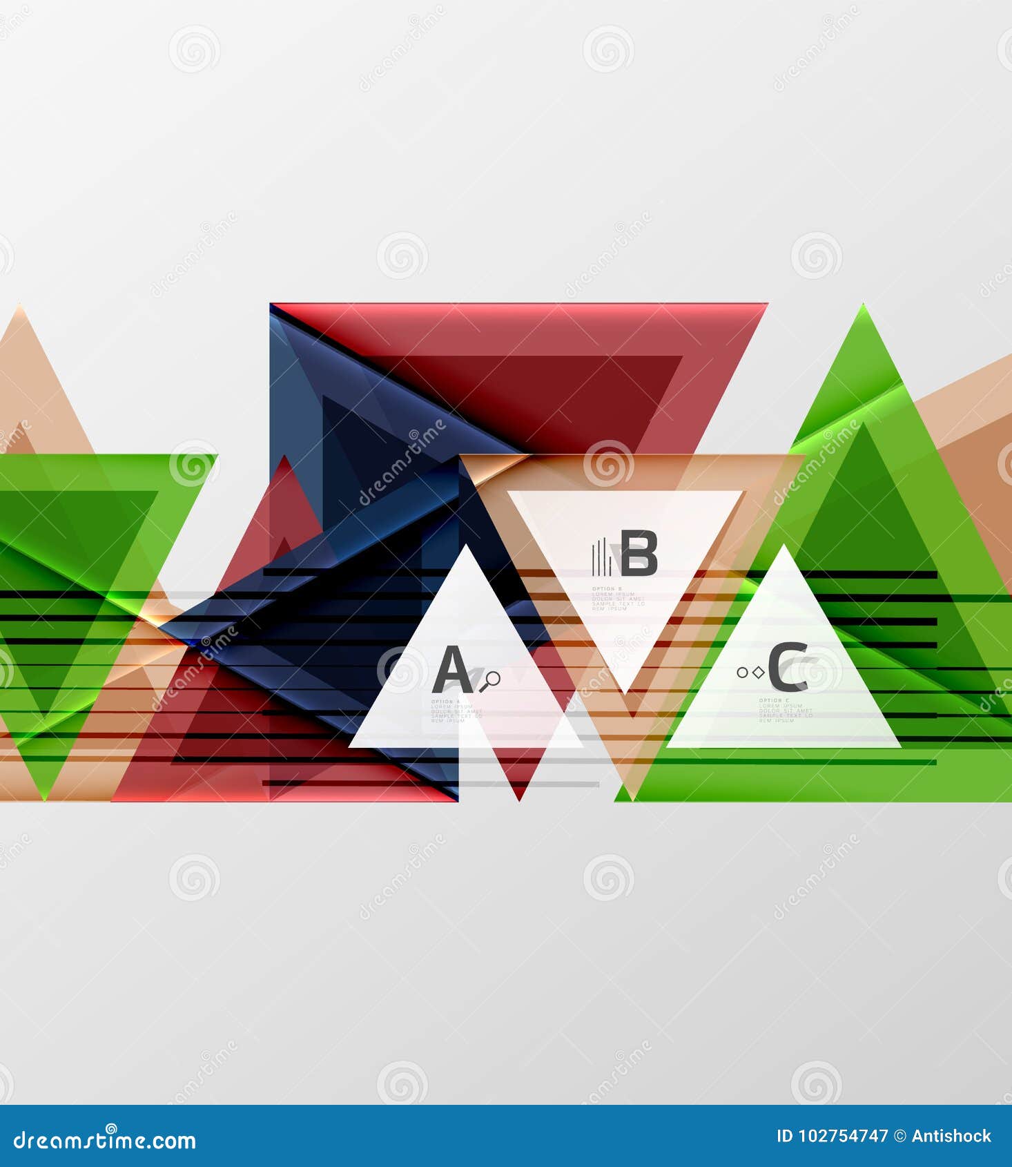 Color Triangles Background Design Stock Vector - Illustration of ...