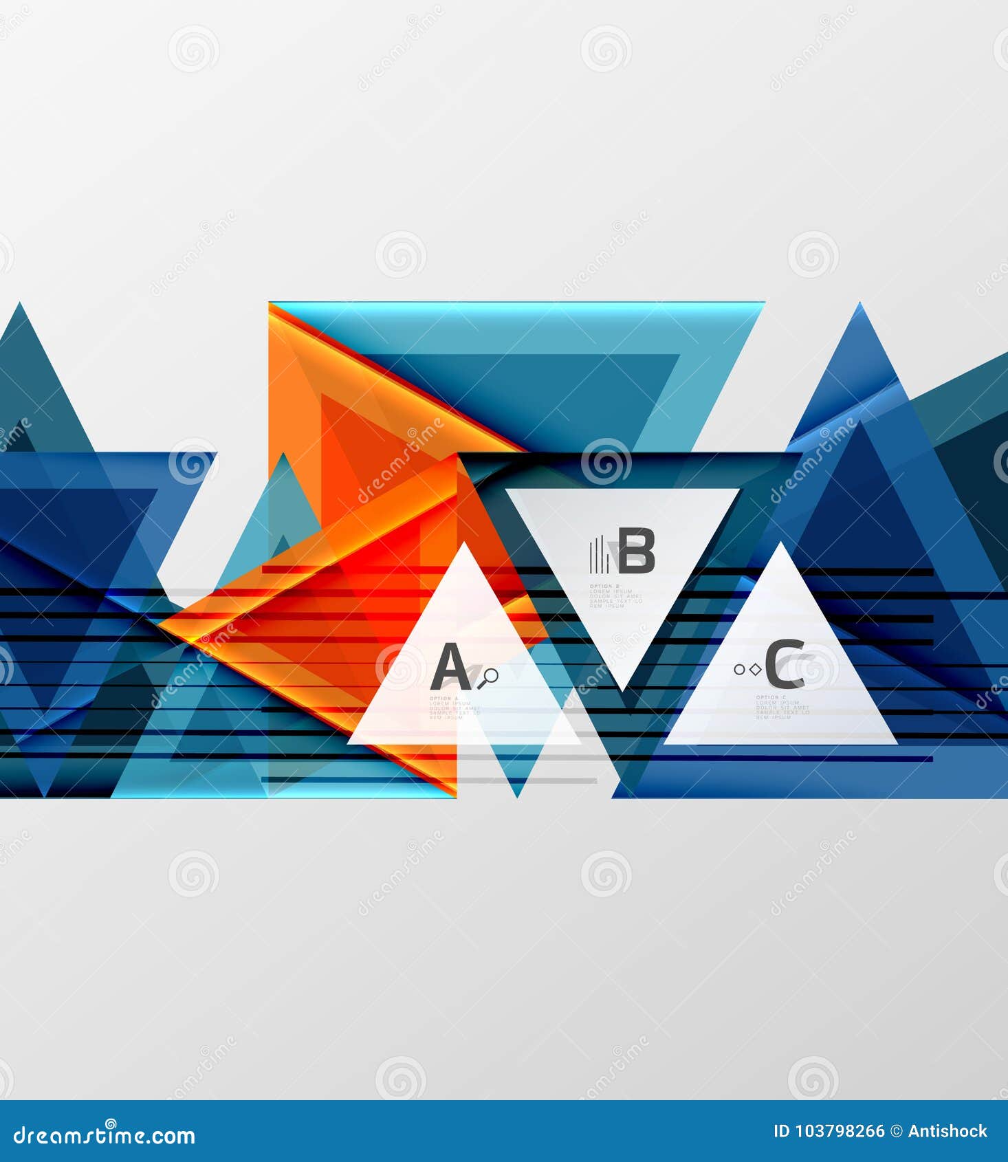 Color Triangles Background Design Stock Vector - Illustration of ...