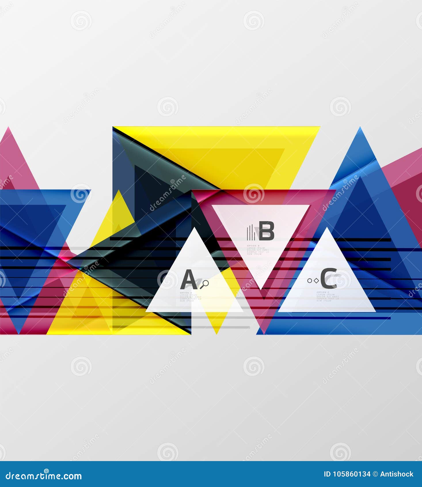 Color Triangles Background Design Stock Vector - Illustration of ...