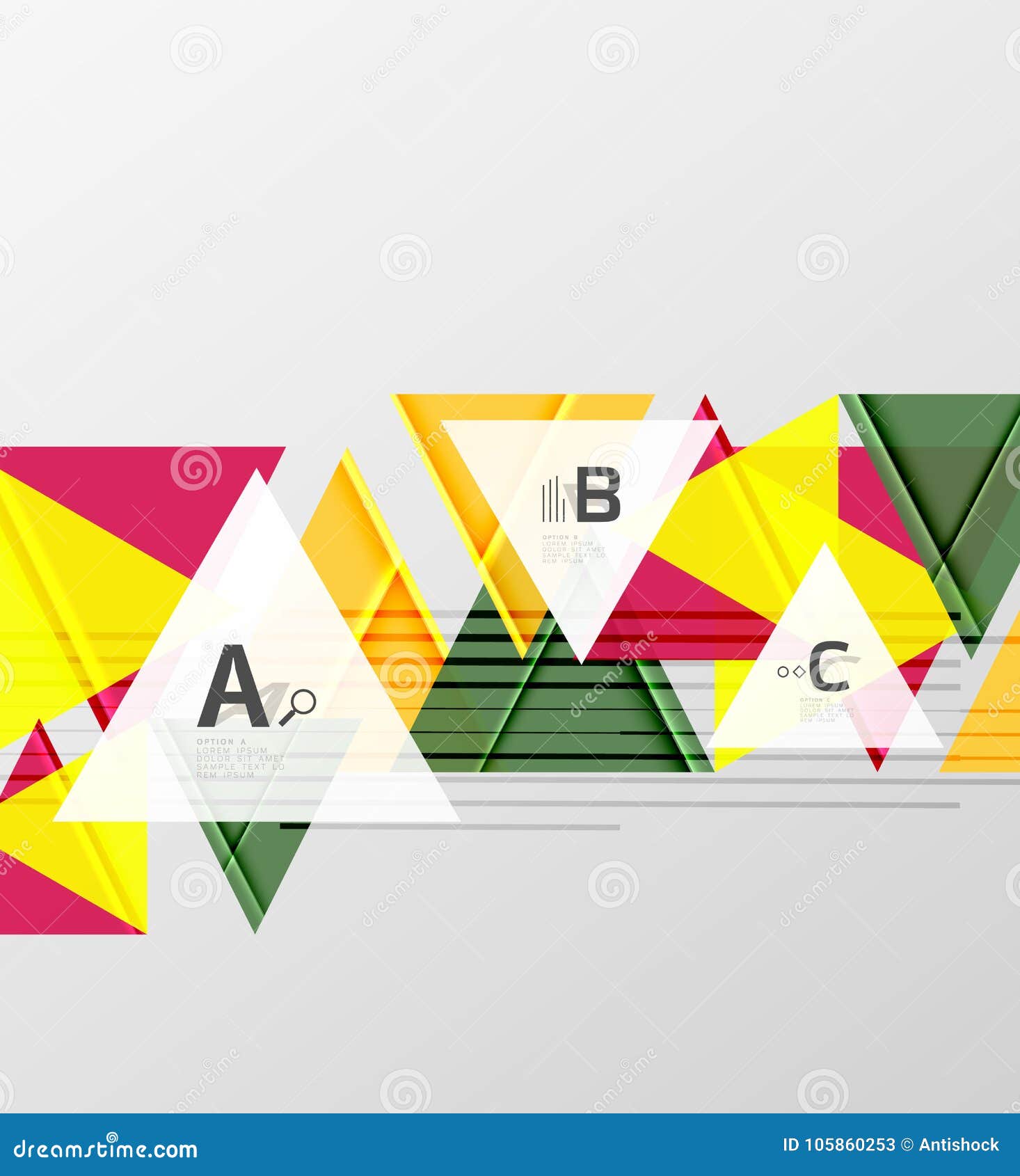 Color Triangles Background Design Stock Vector - Illustration of ...